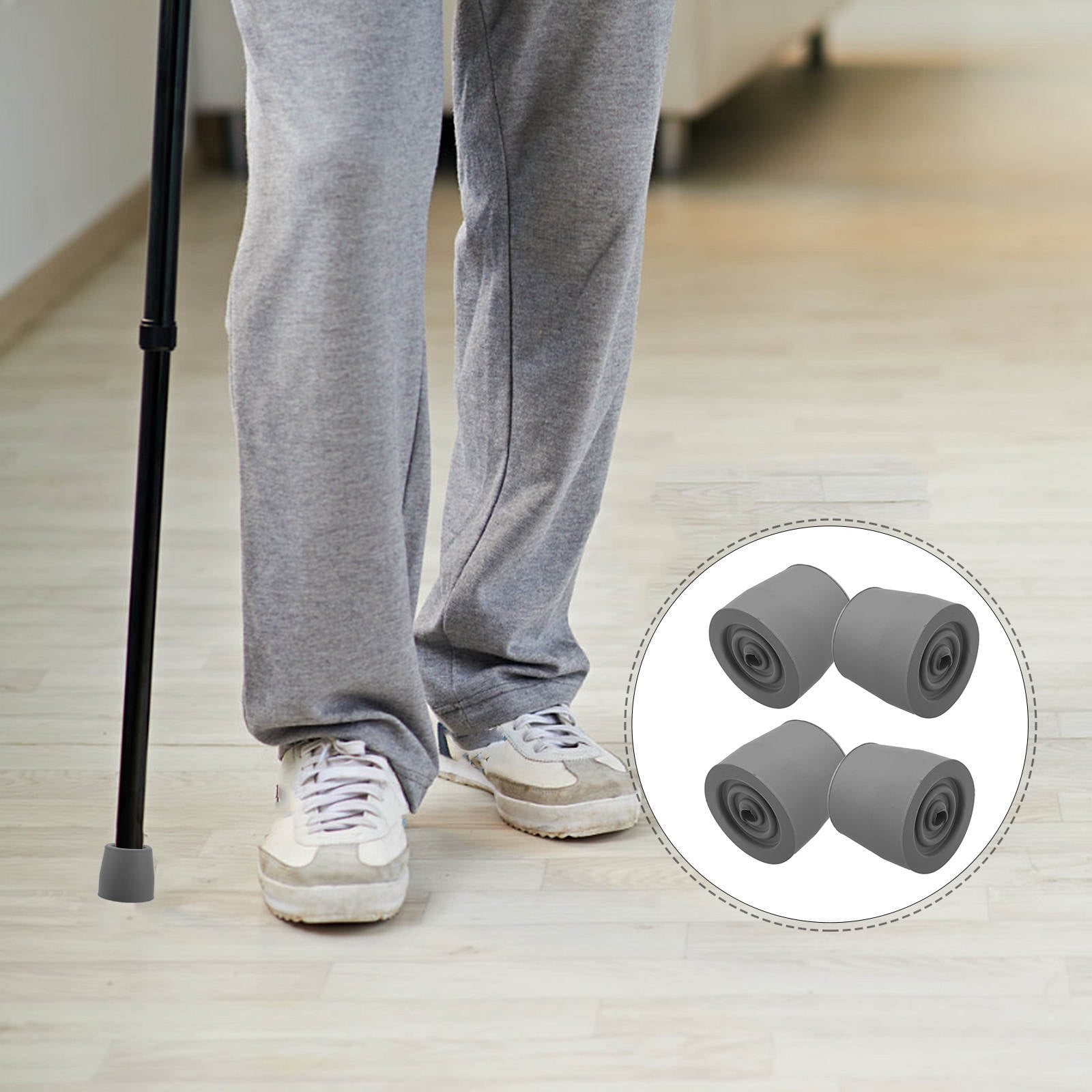 Masteelf 4pcs Non Slip Rubber Tips For And Canes, Replacement ...