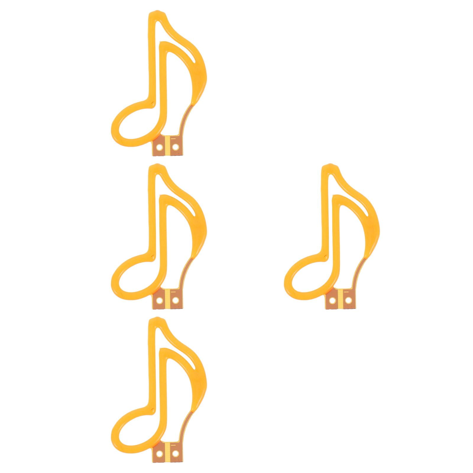 Masteelf 4pcs Novelty Bulb For Wall Decor Led Music Note Filament Light ...