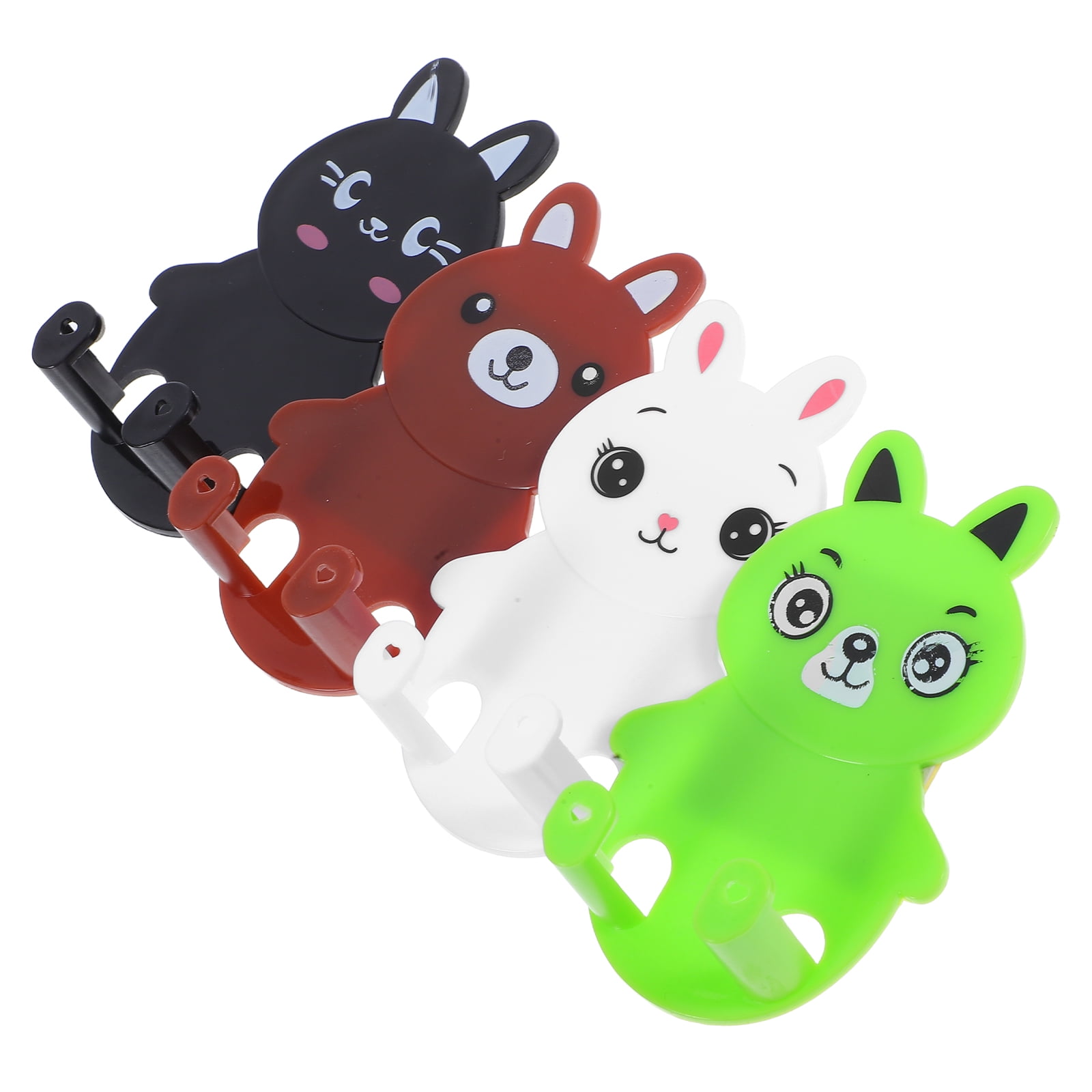 Masteelf 4pcs Plug Hooks Wall Plastic Hooks Wall Cord Organizers Lovely ...