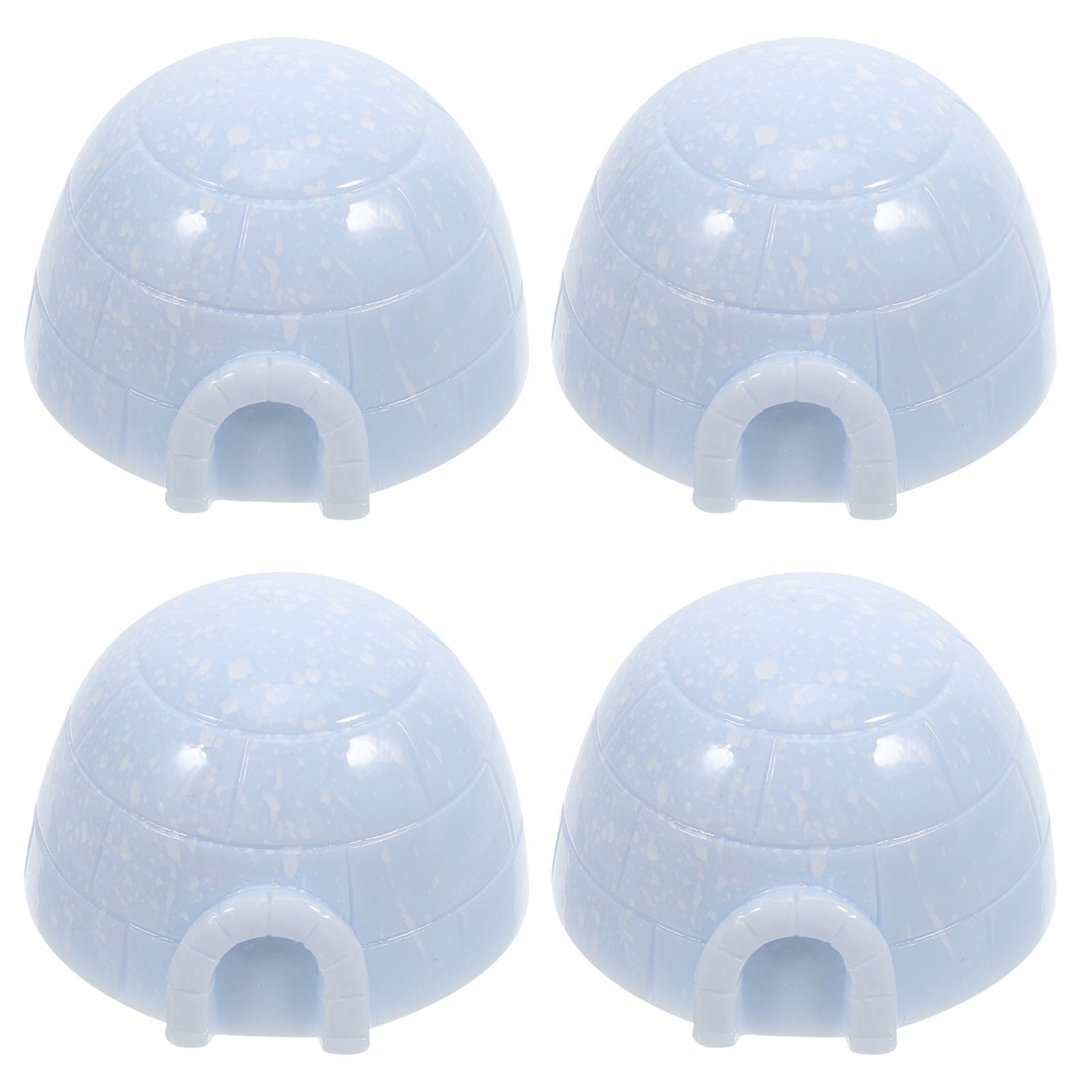 Masteelf 4pcs Resin Ice House Ornaments Mini Igloo Sculptures For Micro Landscape Artistic Ice ...