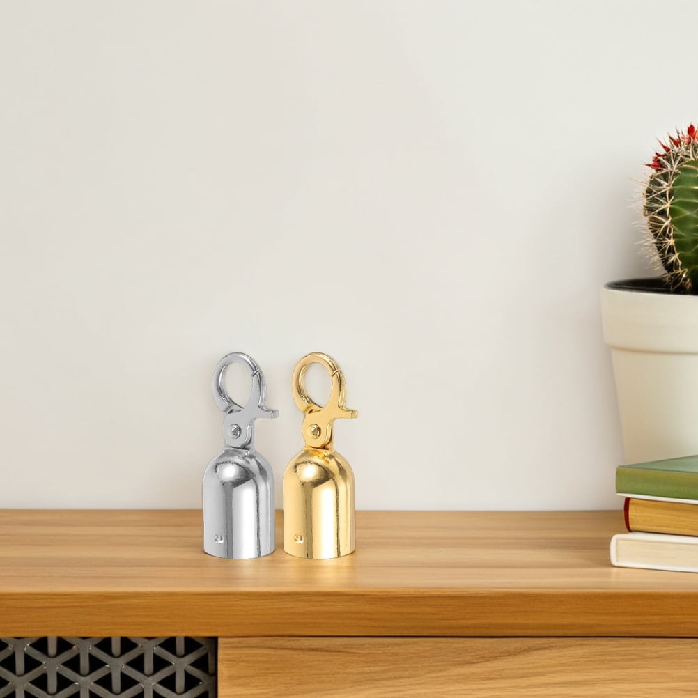 Masteelf 4pcs Rope End Caps With Hooks Metal Rope Stopper Cord ...