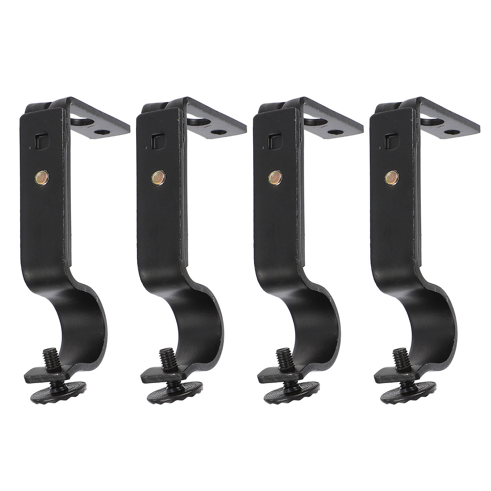 Masteelf 4pcs Simple Curtain Rod Brackets Pretty Curtain Rod Bases ...