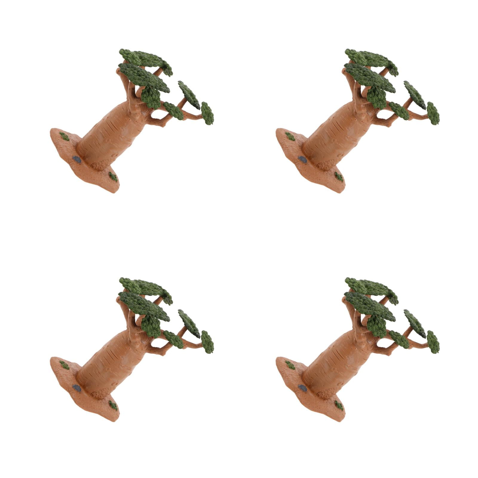 Masteelf 4pcs Small Fake Tree For Landscaping Model Trees For Diorama ...