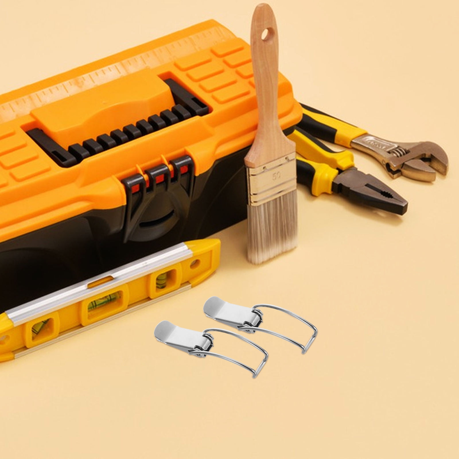 Masteelf 4pcs Stainless Steel Clasp Chest Latch Clasp Lock Hasps For ...