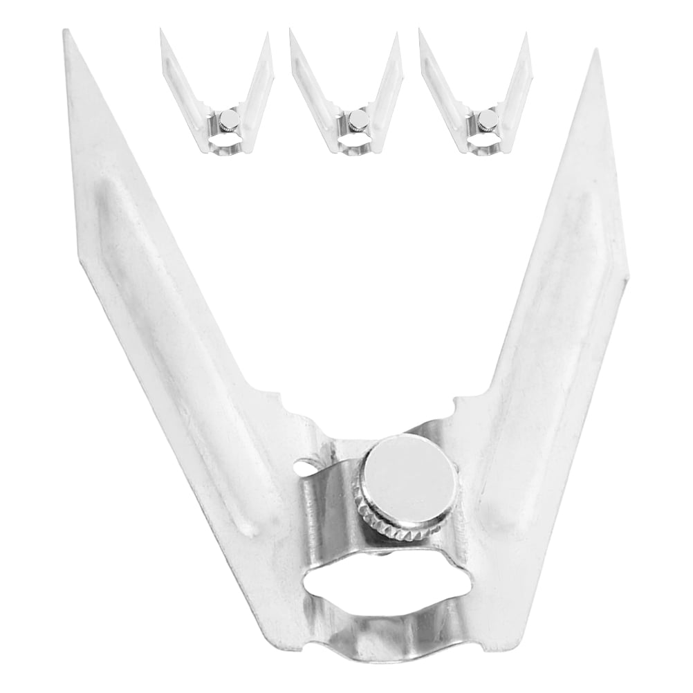 Masteelf 4pcs Stainless Steel Rotating Chicken Fork for Home Oven and ...