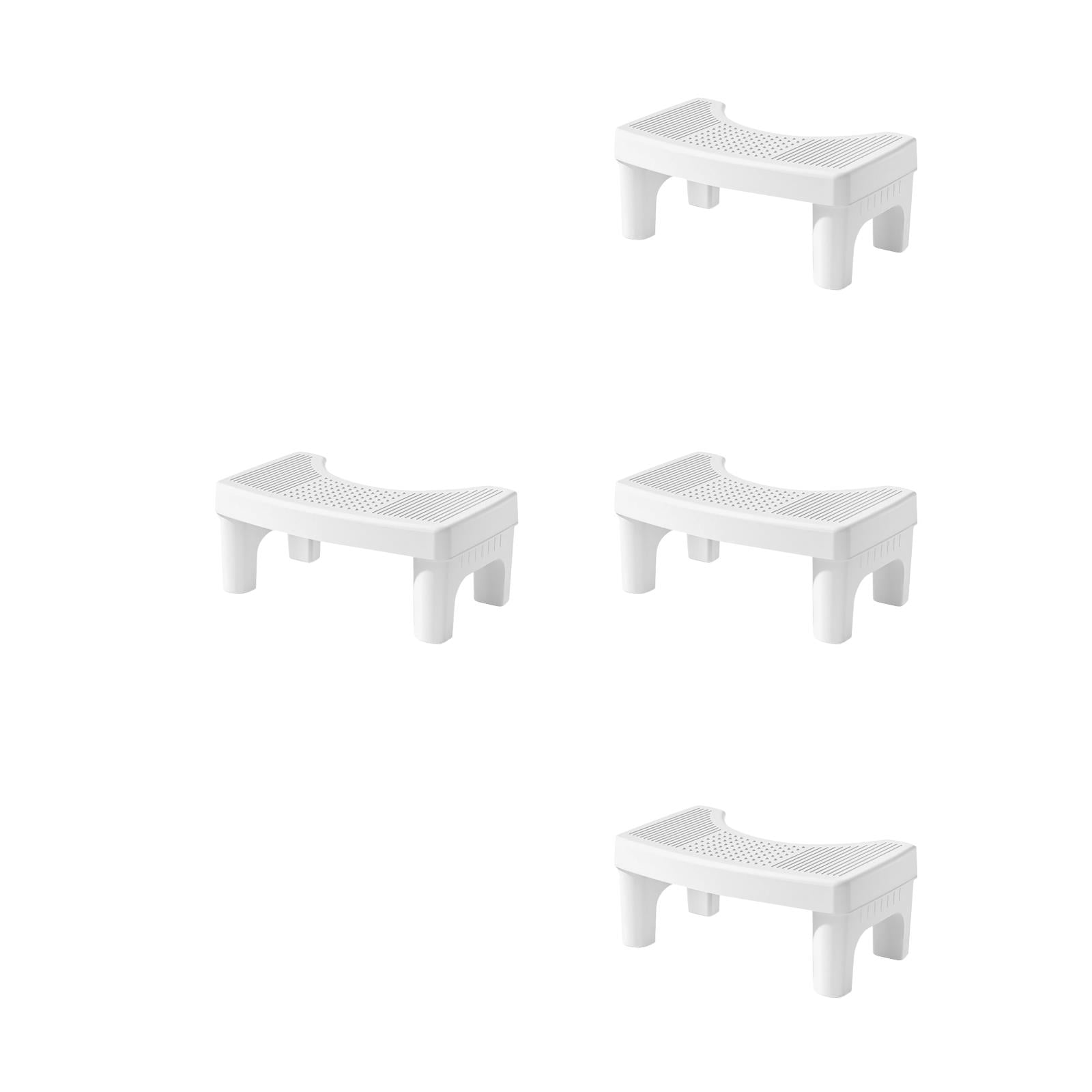 Masteelf 4pcs Toilet Stool Squat Adult Poop Stool Bathroom Plastic ...