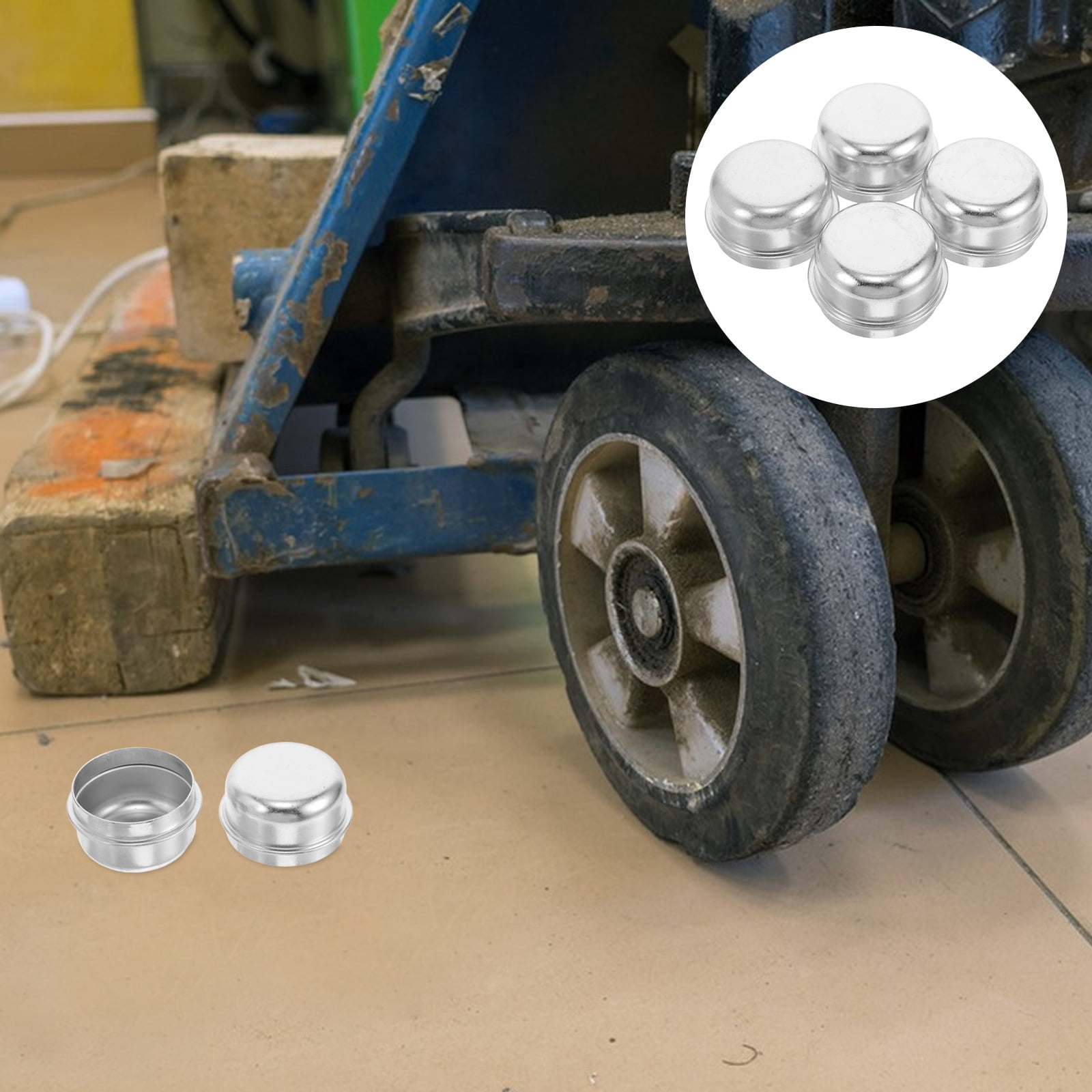 Masteelf 4pcs Cap for Trailer Axle Metal Hub Cap Quick Installation ...