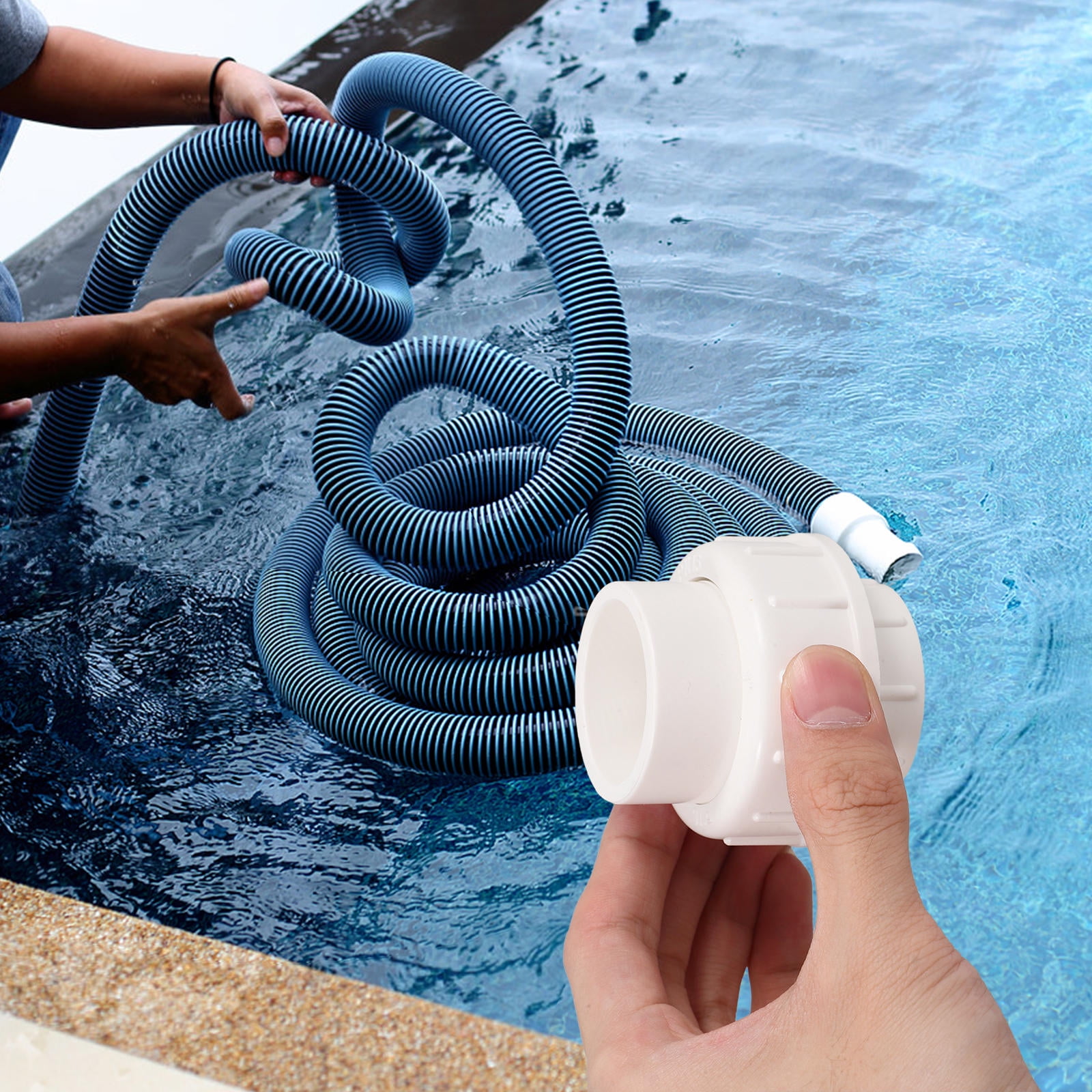 Masteelf 4pcs Union Pipe Fittings Pvc Pipe Connector Adapter Union Pipe ...