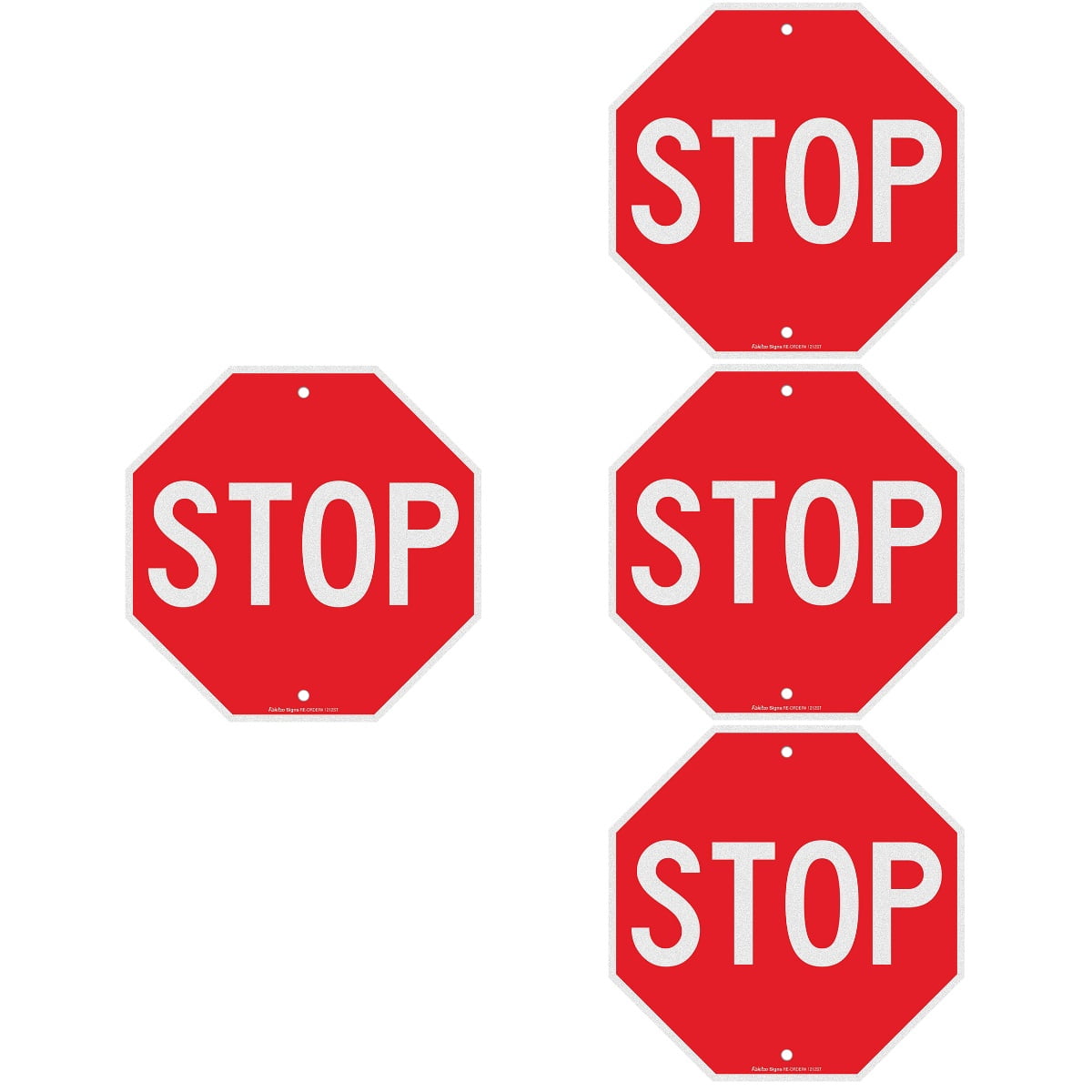 Masteelf 4pcs Useful Road Use Warning Sign Stop Sign Creative Traffic ...