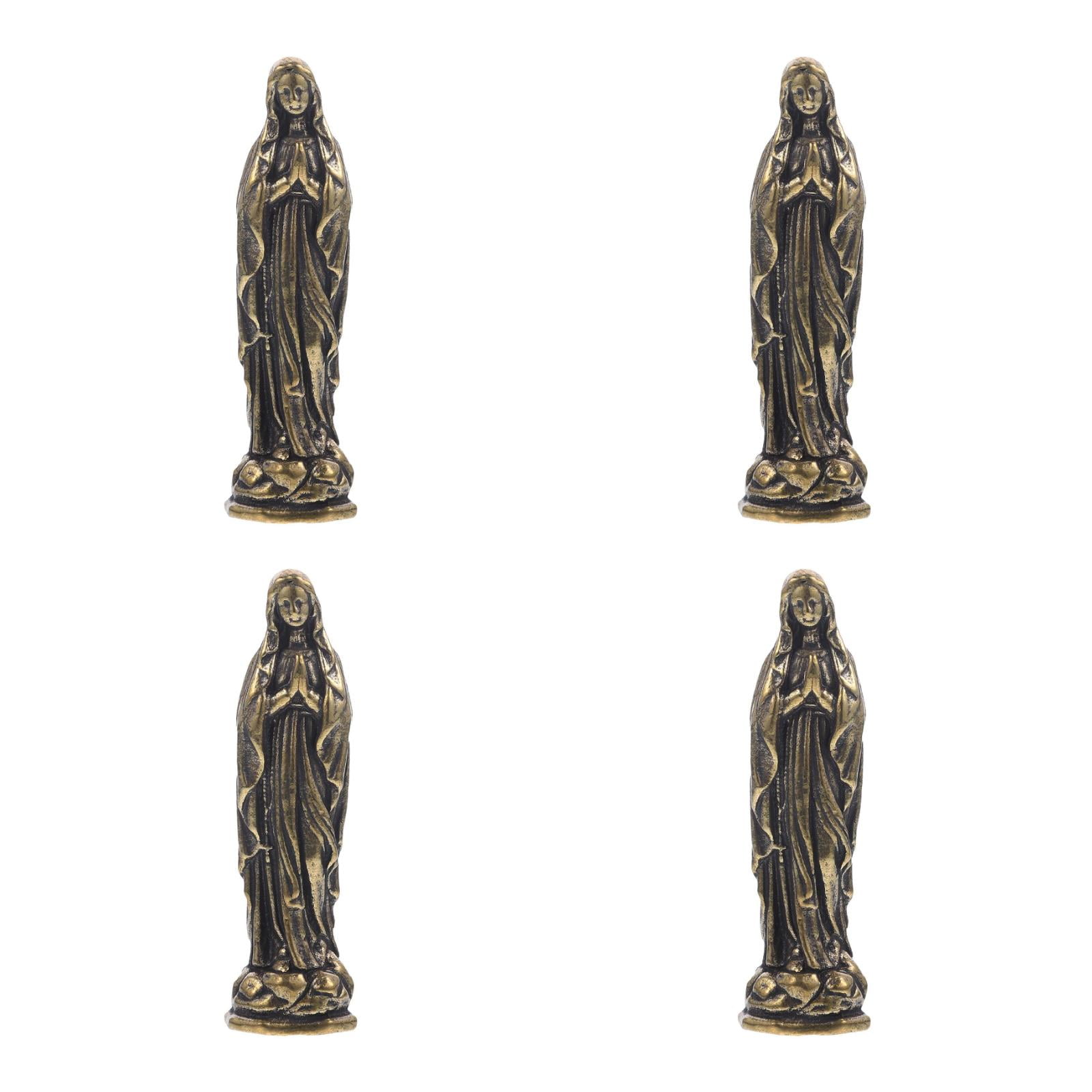 Masteelf 4pcs Virgin Mary Figurine Miniature Virgin Mary Statue ...