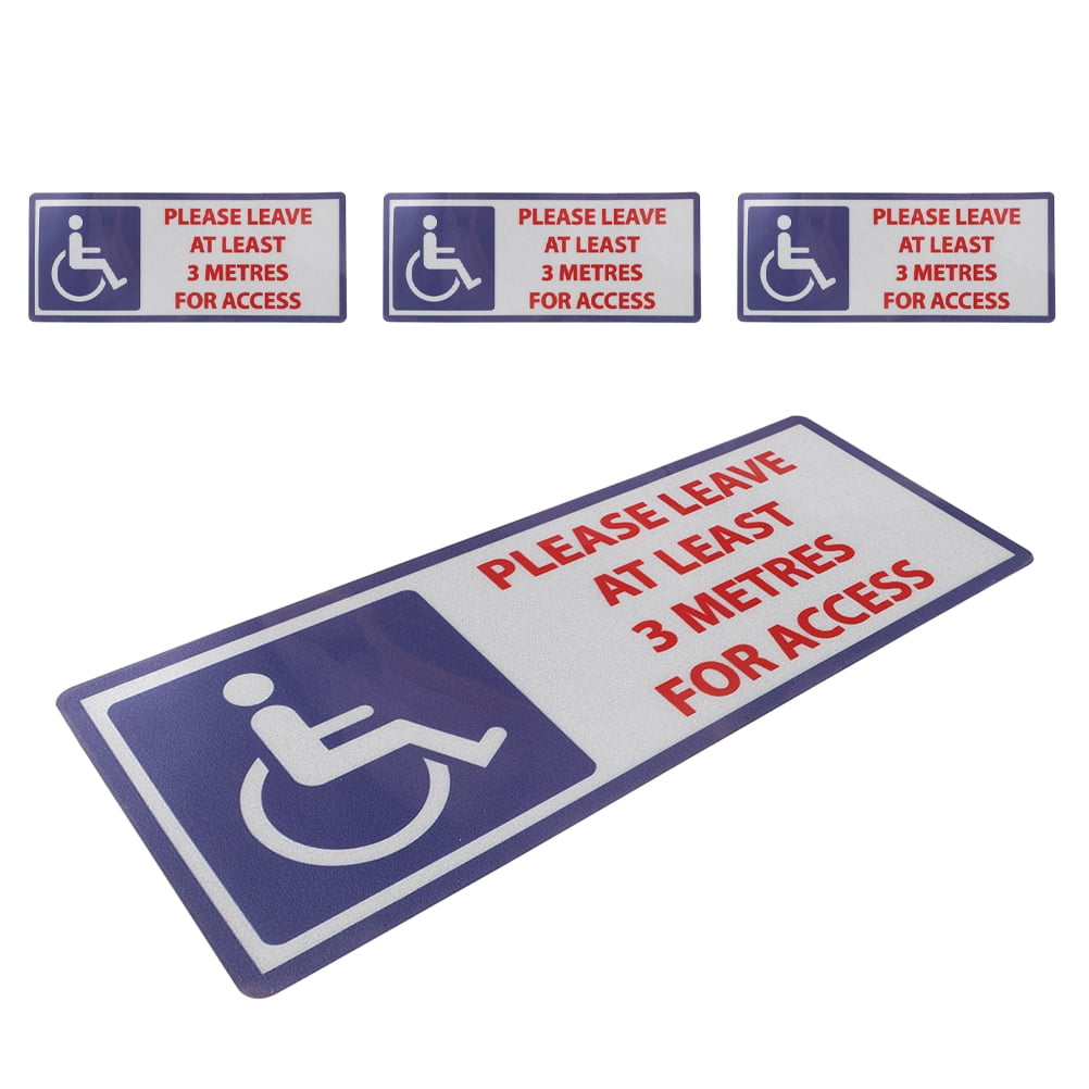 Masteelf 4pcs Warning Decal Self Adhesive Decal Safety Signals ...