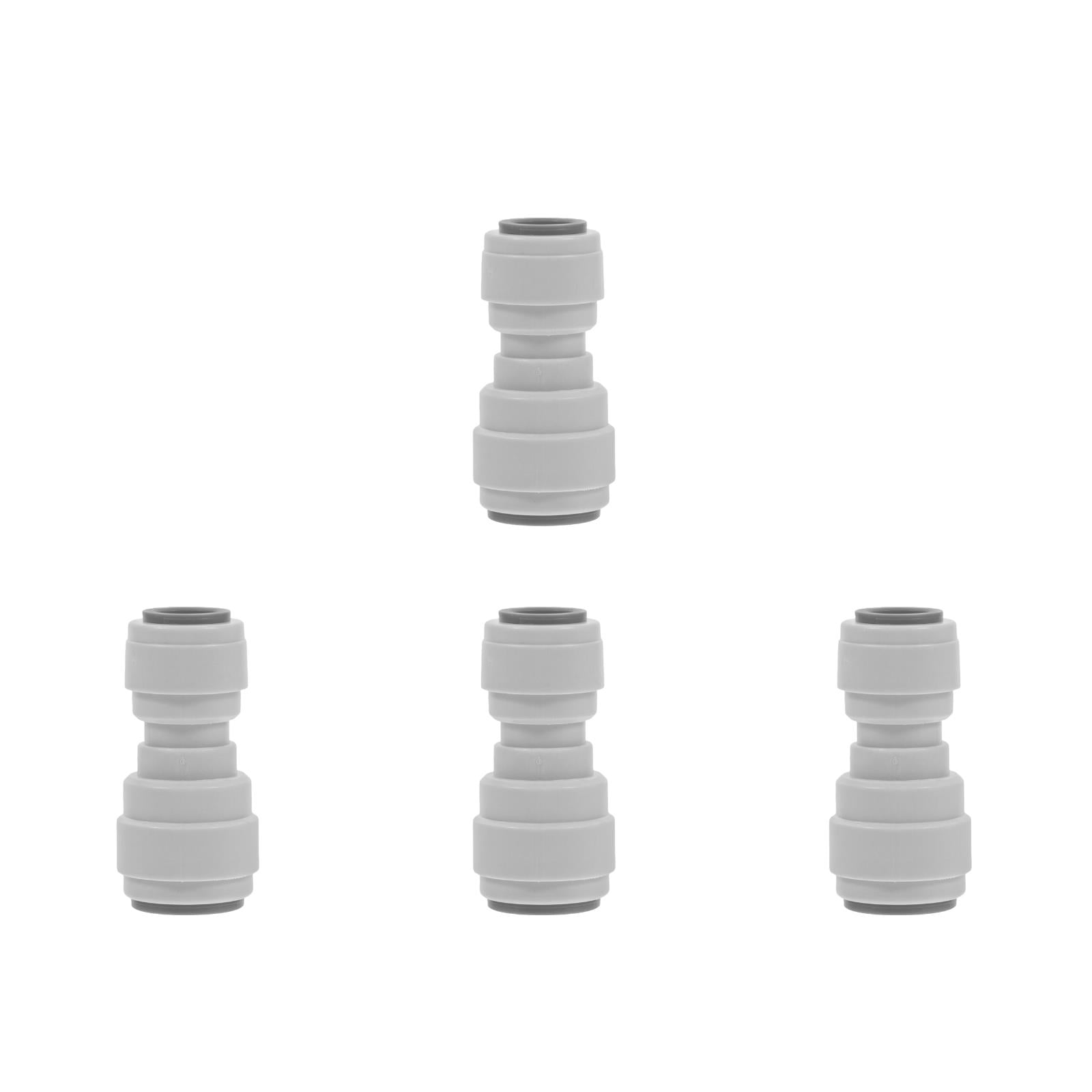 Masteelf 4pcs Water Pipe Adapter Tube Coupler Tubing Fitting Straight ...