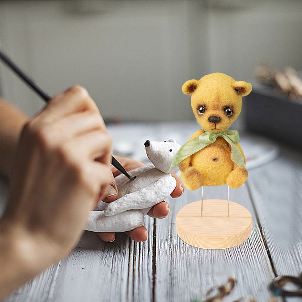 Masteelf 4pcs Wooden Doll Stand for Needle Felting and Crochet Dolls ...