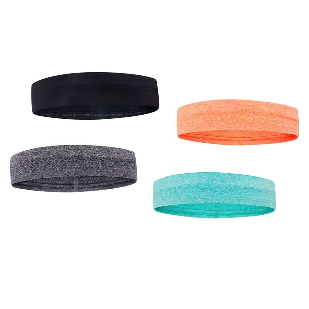 Masteelf 4pcs Workout Headbands Highly Absorbent Non-slip Sweatbands ...