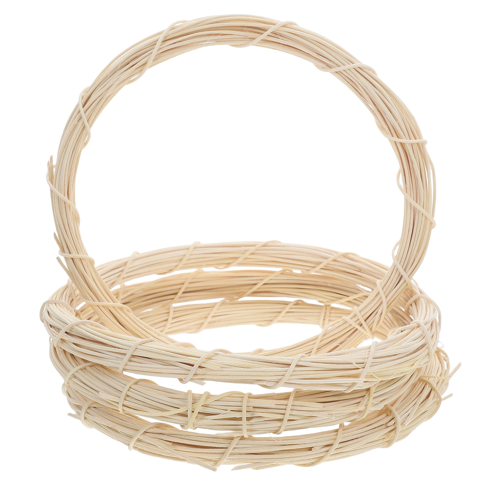 Masteelf 4pcs Wreaths Ring Branch Wreath Rattan Wreath Flower Wreath ...