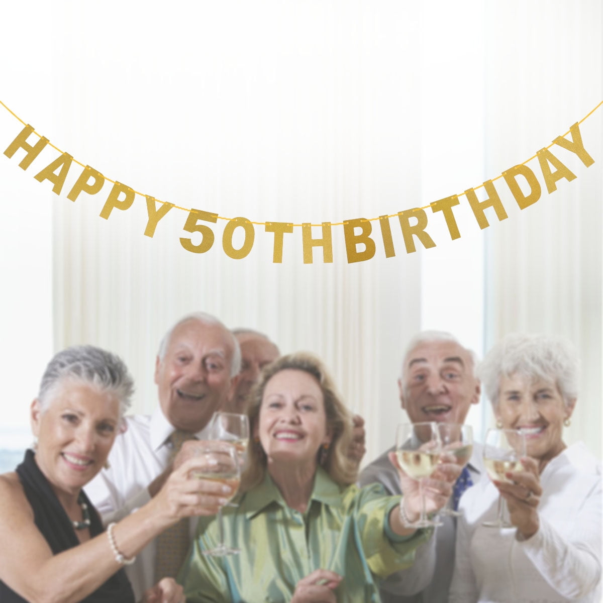 Masteelf 5 M Birthday Party Latte Flowers Guest Welcome Banner ...