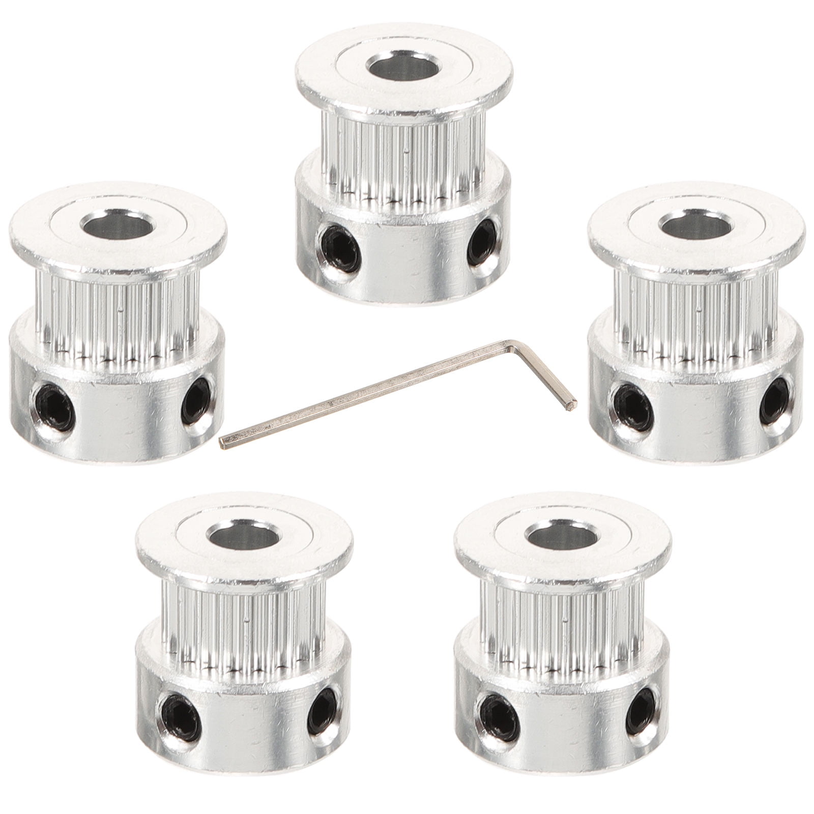 Masteelf 5 PCS GT2 Pulleys Timing Belt 5mm Stepper Motor Dual Control ...