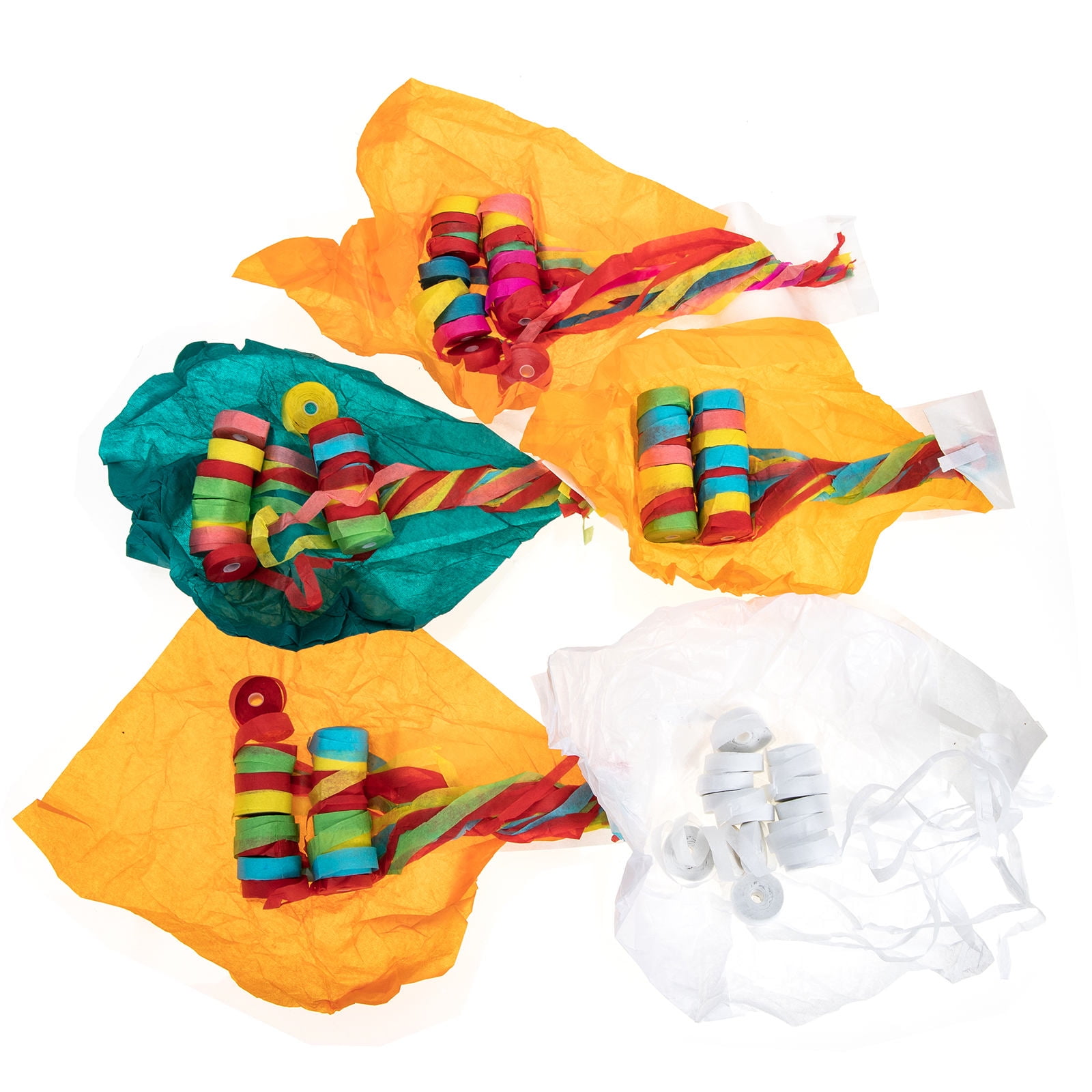 Masteelf 5 Packs Colorful Paper Streamers Spider Wedding Party Crackers ...