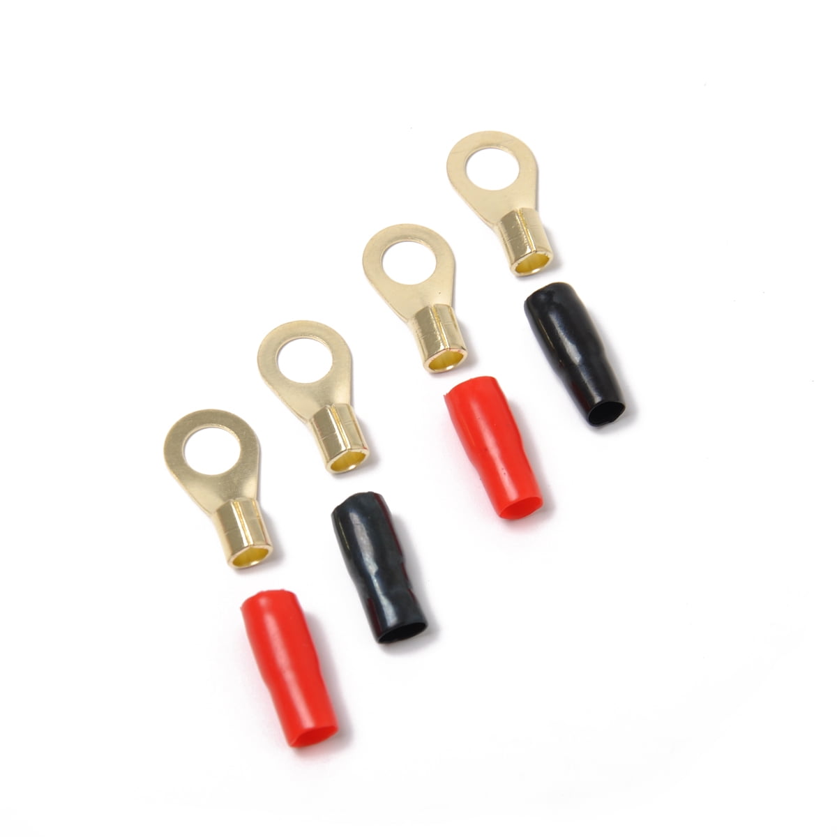 Masteelf 5 Pairs Copper Tin Plated 8 Gauge Strip Spade Terminal Spade ...