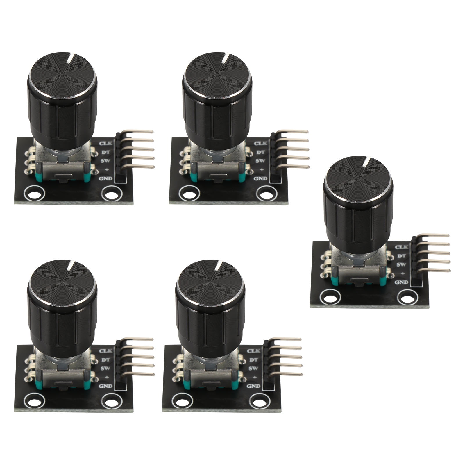 Masteelf 5 Pcs Encoder with Rotary Knob Module Reverse Rotation ...
