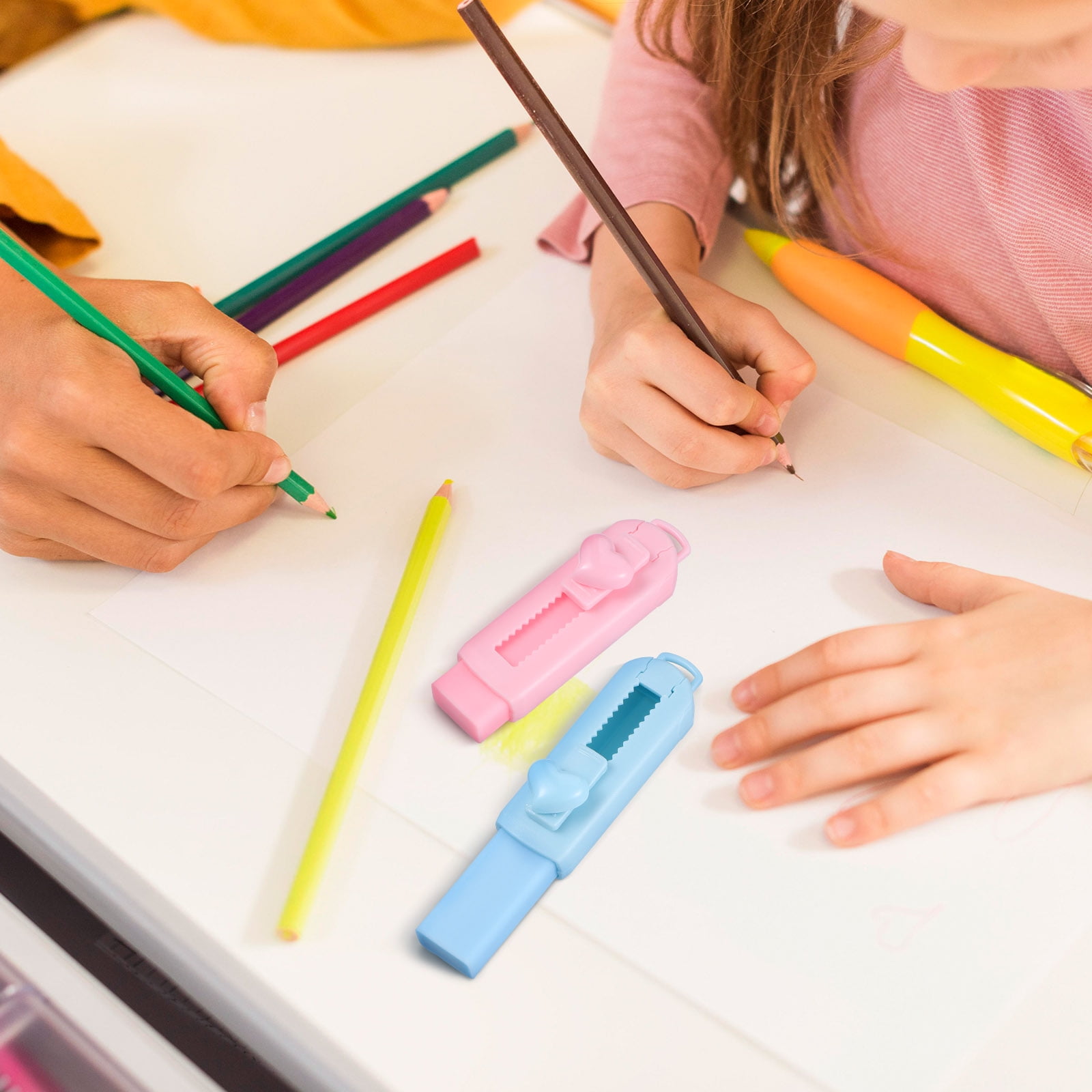 Masteelf 5 Pcs Erasure Telescopic Pencil Eraser Pupils Student ...