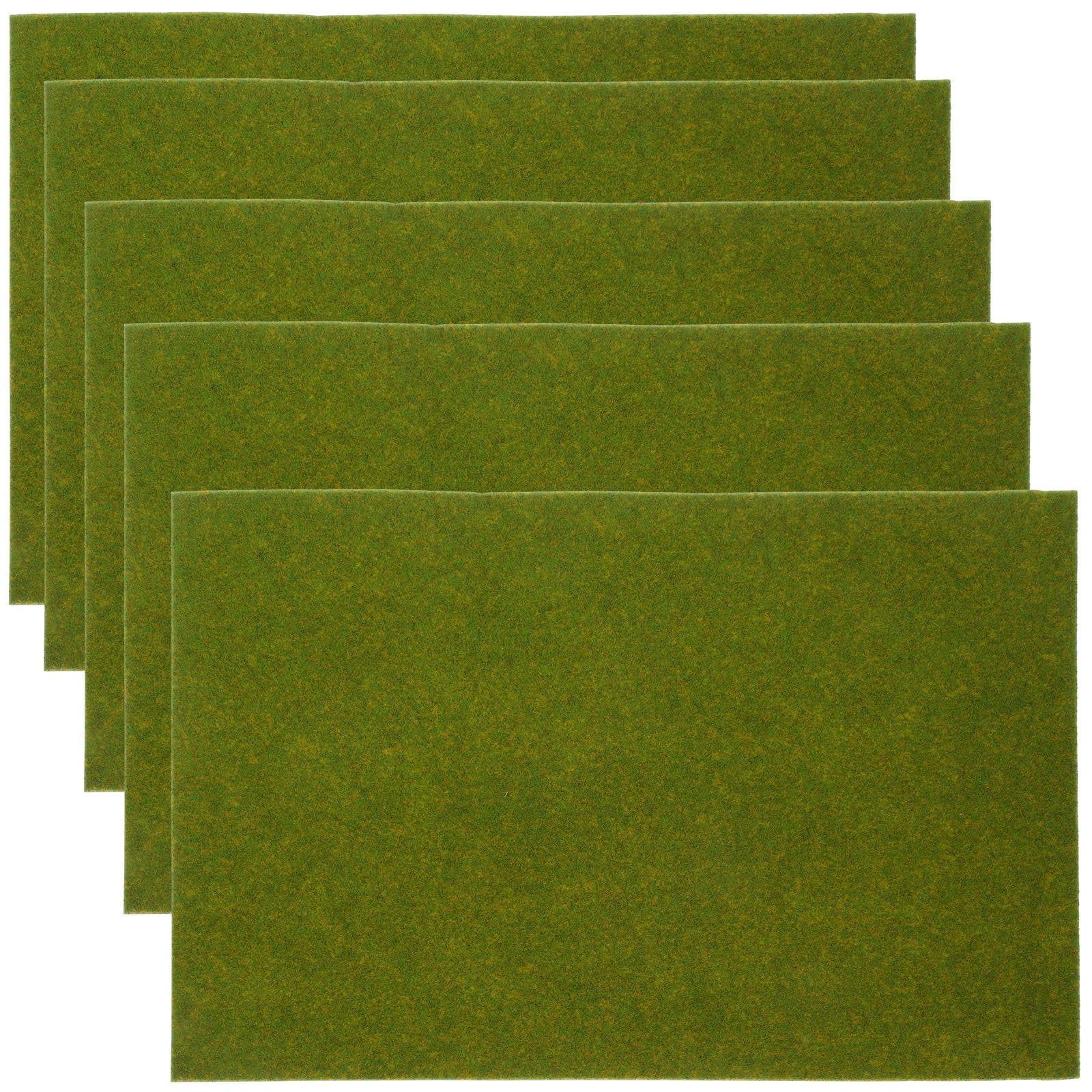 Masteelf 5 Pcs Nylon Flocked Grass Artificial Board Patio DIY Lawn Turf ...