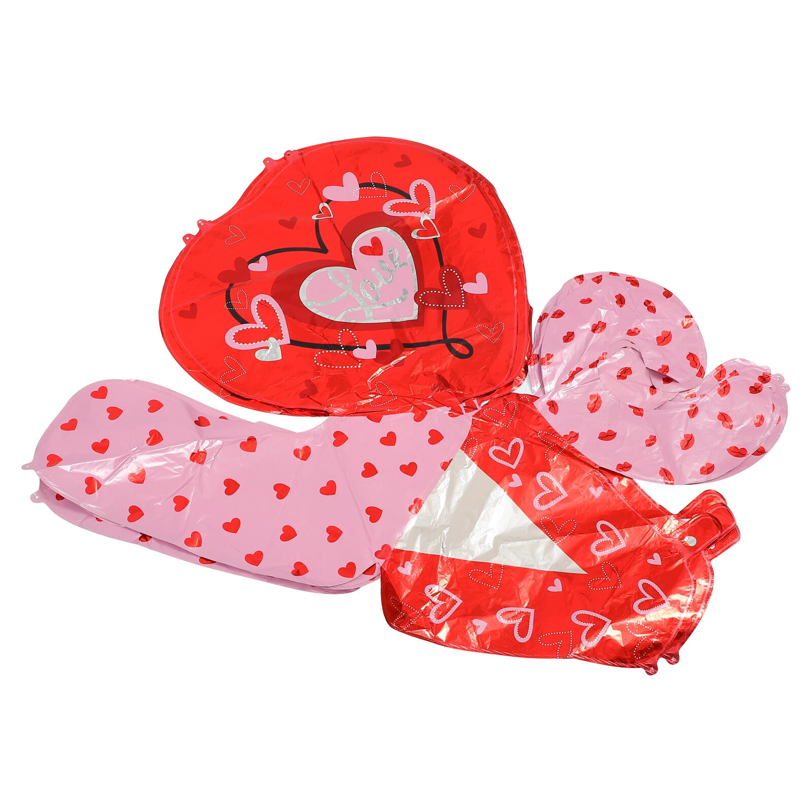 5 Pcs Confession Connected Balloons for Valentine Love Wedding Decor ...