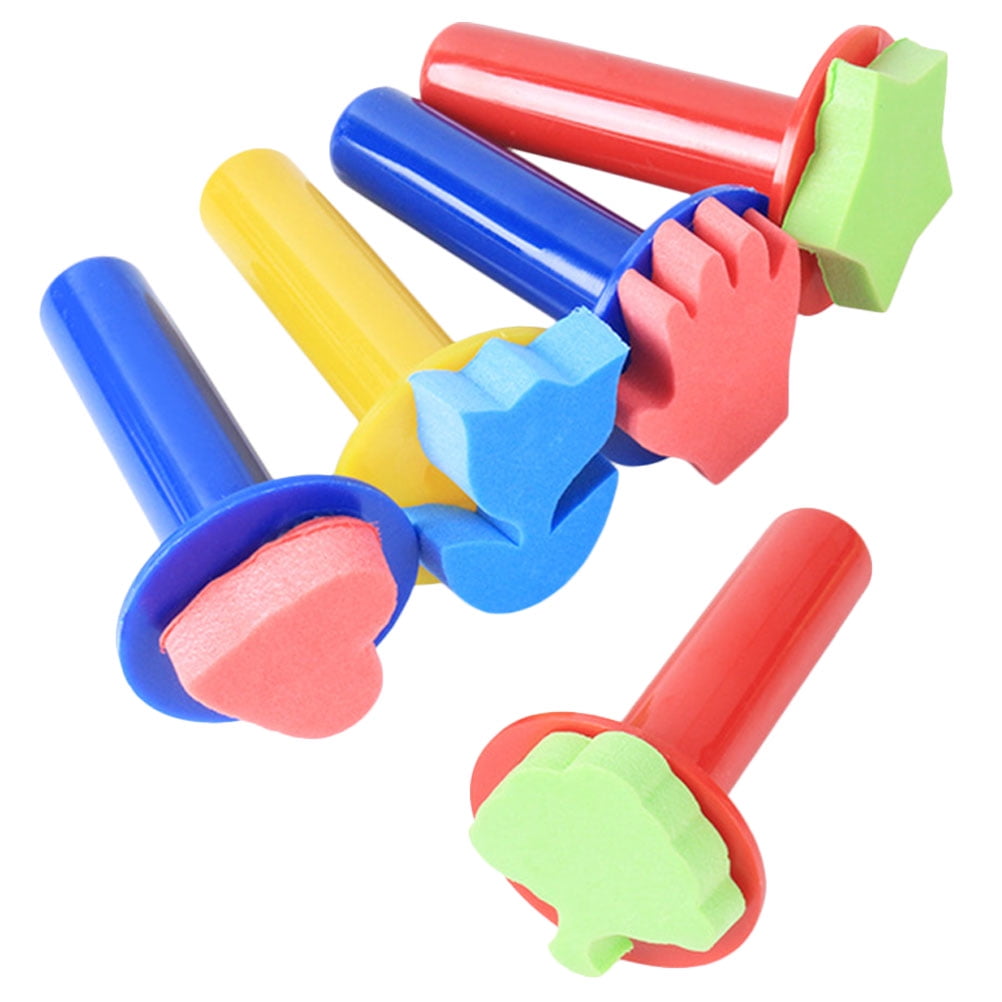 Masteelf 5 Pcs Star Shaped Sponge Brushes Sponges Stamper for DIY ...