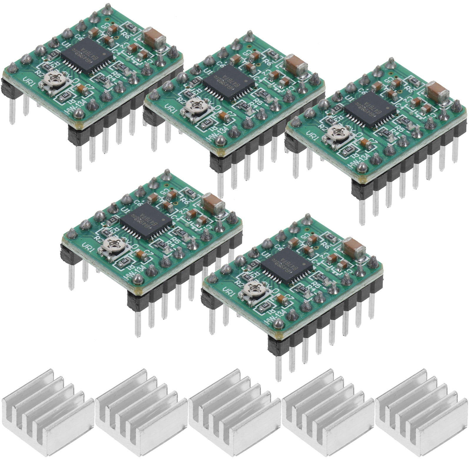 Masteelf 5 Pcs Stepper Motor Driver for 3D Printer Jumbo Marker Baby ...