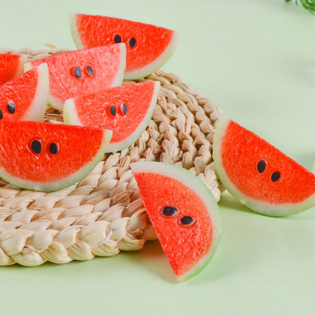 Masteelf 5 Pcs Watermelon Slice Model Harvest Fruit Props Simulation ...