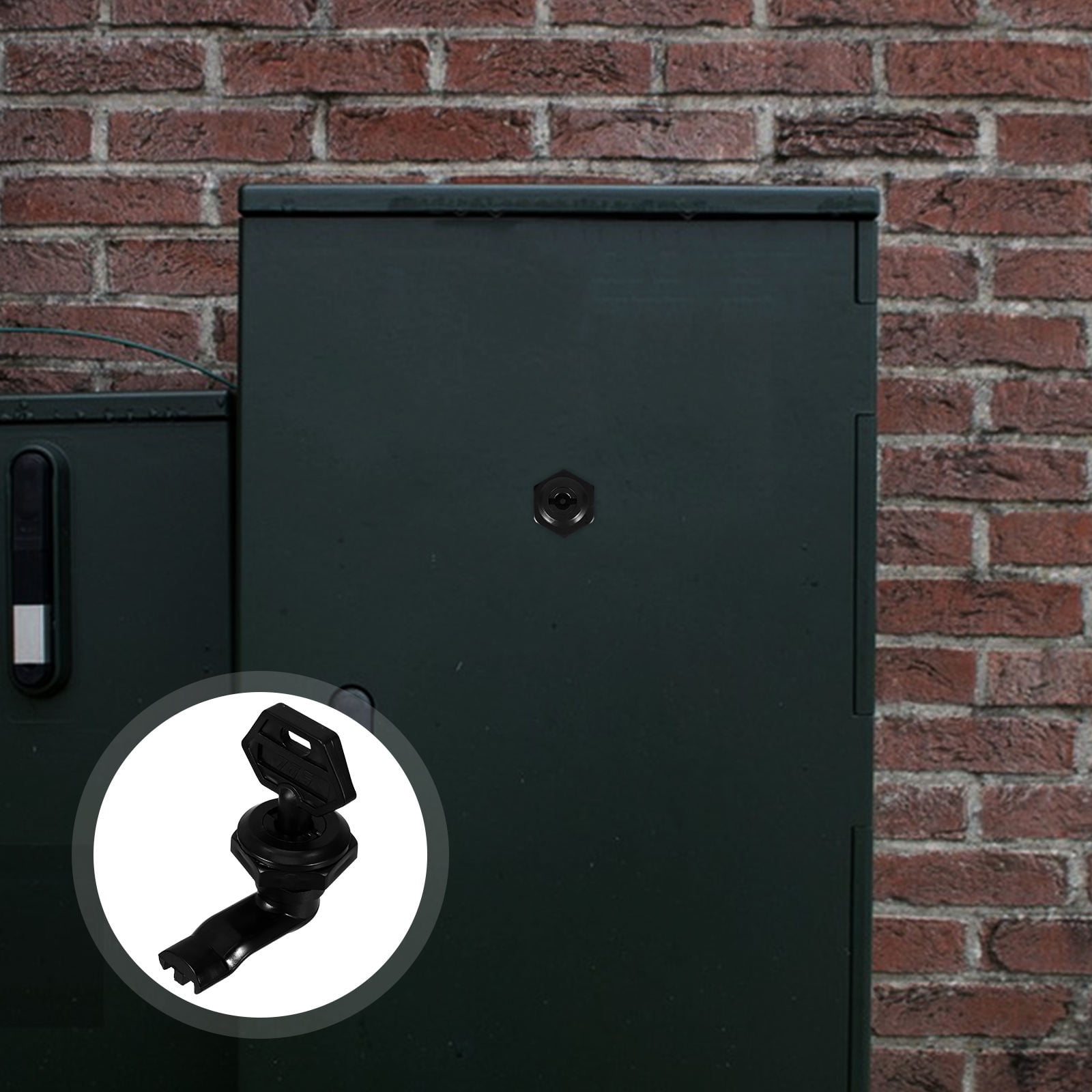 Masteelf 5 Sets Electric Cabinet Lock Black Turn Latch Lock For Power ...