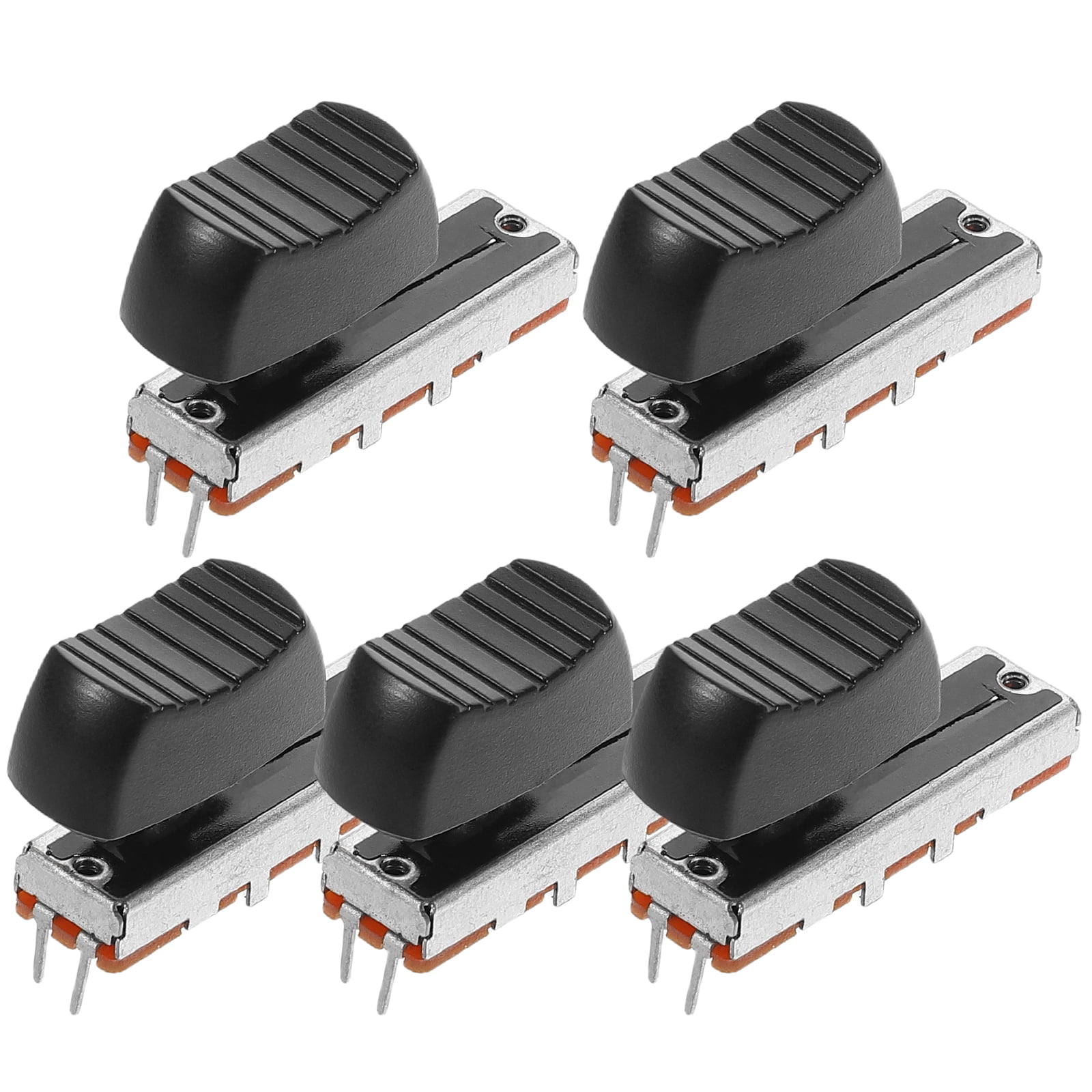 Masteelf 5 Sets Push Pull Replacement Caps Fader Knobs Solid Switch ...