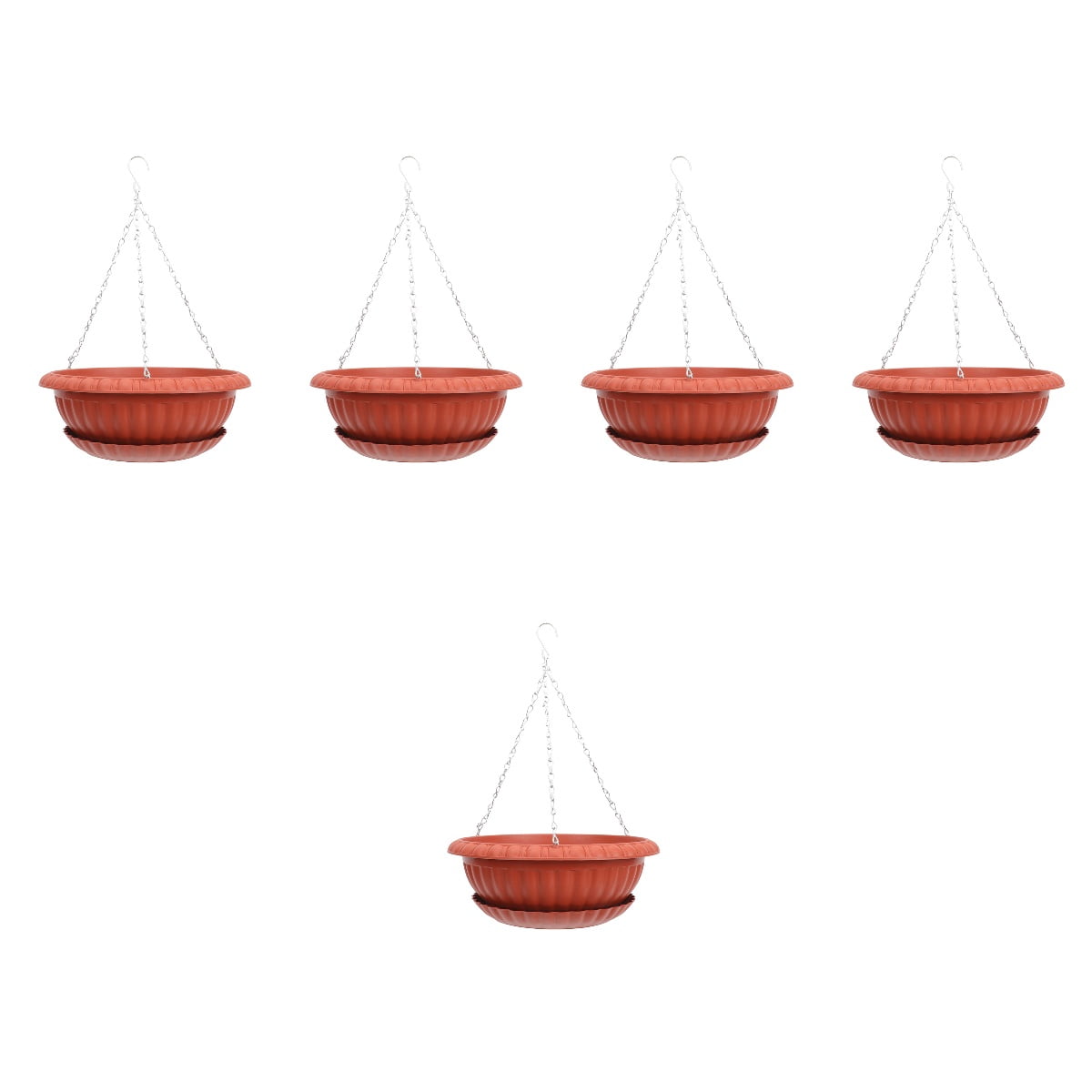 Masteelf 5 Sets of Hanging Planter Outdoor Indoor Hanging Plant Pot ...