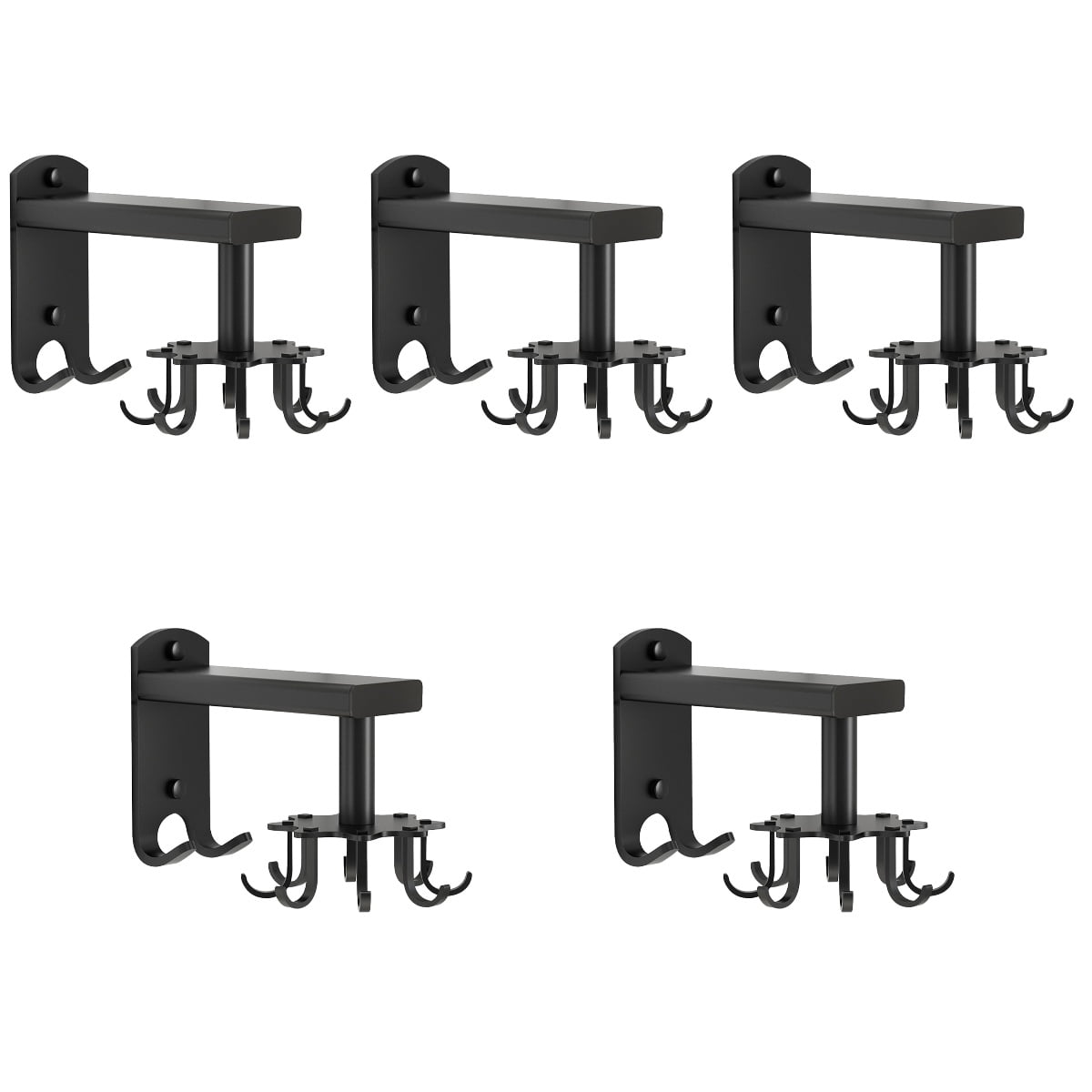 Masteelf 5 Sets of Rotatable 8-claw Wall Hook Kitchen Sundries Hanger ...