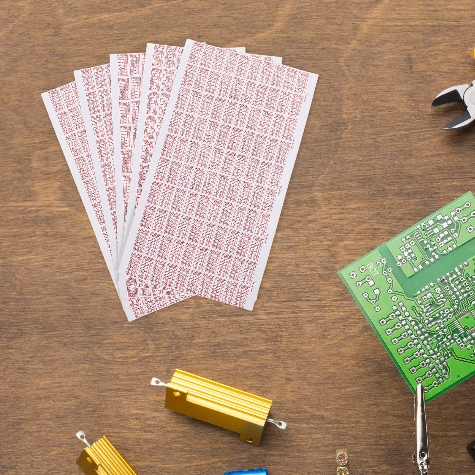 Masteelf 5 Sheets Tamper Proof Decals Easy To Install Adhesive Stickers ...