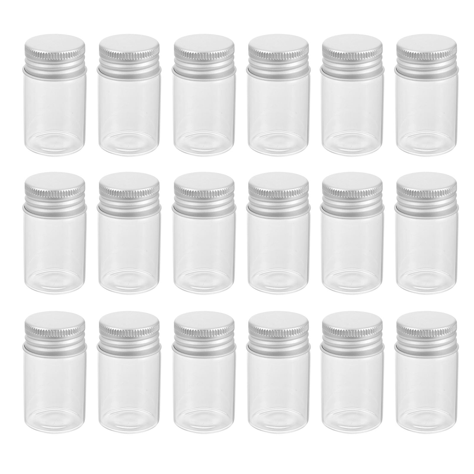 Masteelf 50 Pcs Bottles with Lids Vial Bottle Glass Bottle 5X3CM ...