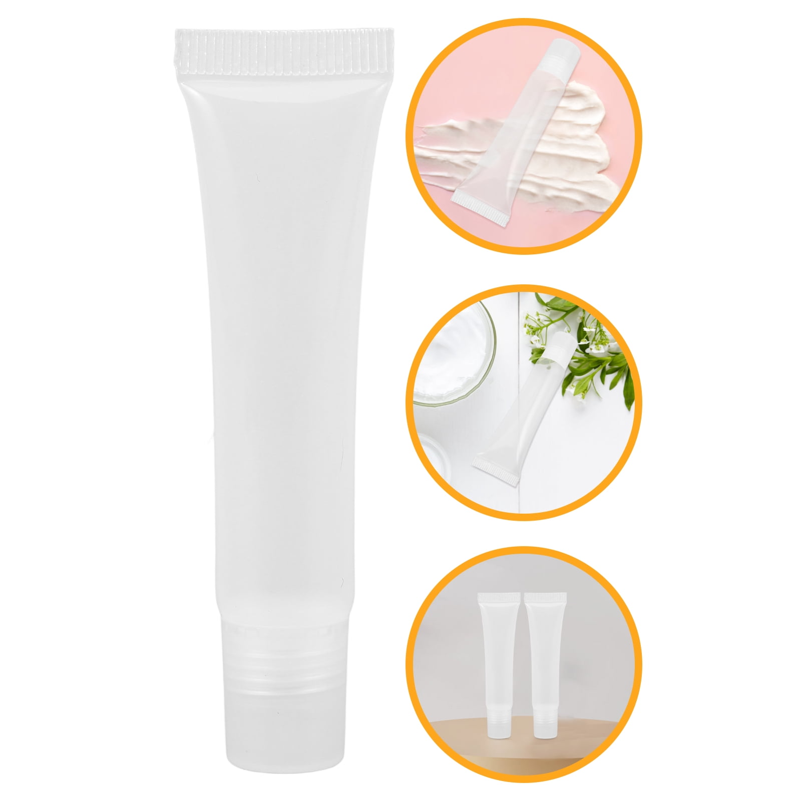 Masteelf 50 Pcs Clear Container Tube Empty Tubes Travel - Walmart.com