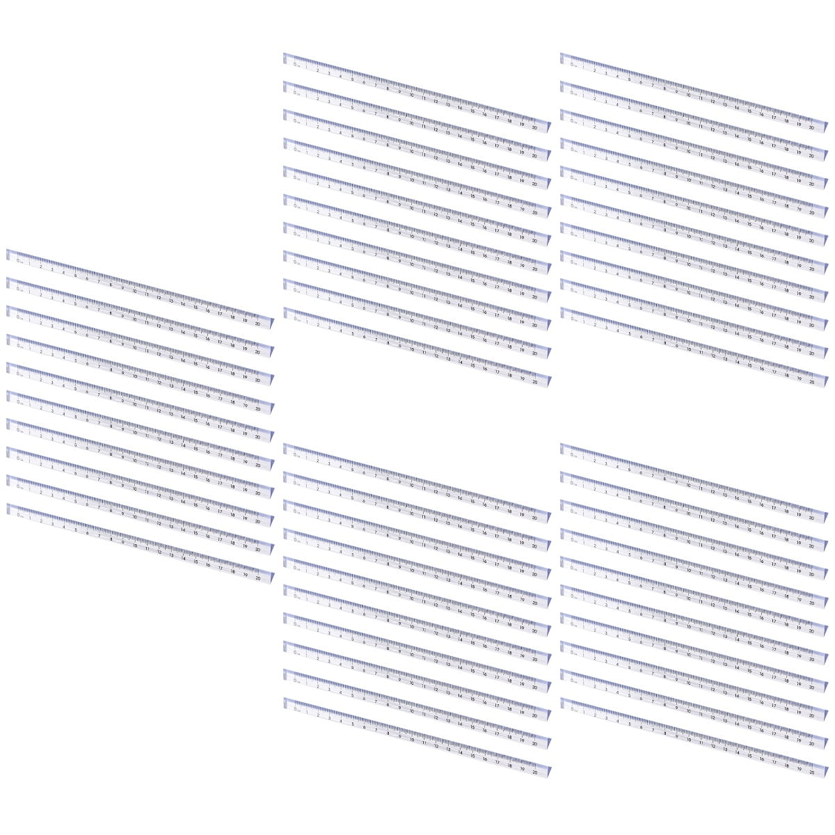 Masteelf 50 Pcs Drawing Ruler Measuring Ruler Transparent Students ...