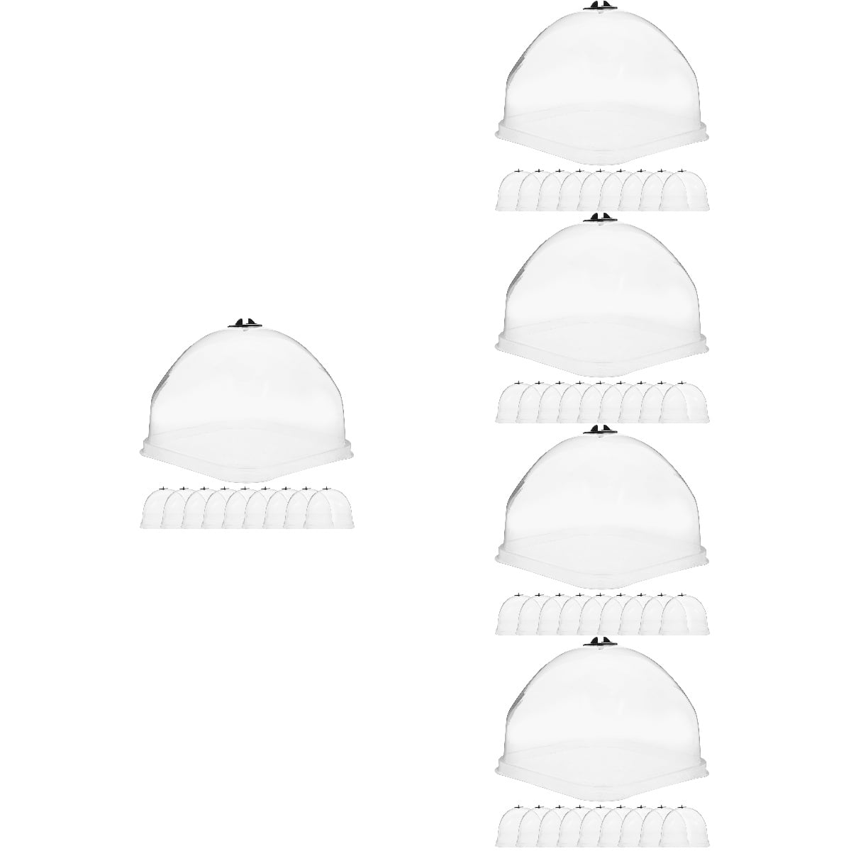 Masteelf 50 Pcs Garden Dome Plant Cover Frost Guard Freeze Protection ...