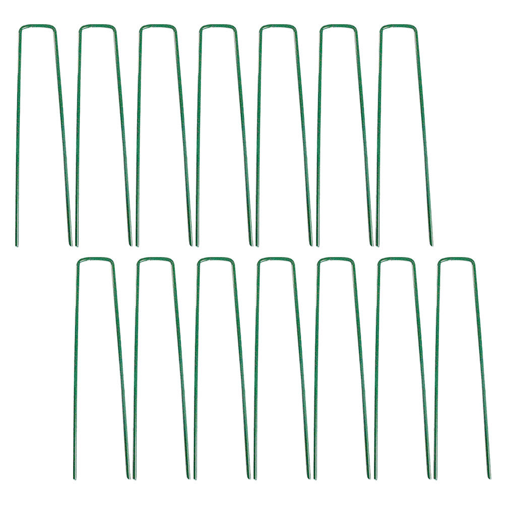 Masteelf 50 Pcs Ground Pegs Heavy Duty U-shaped Nail Garden Picket ...