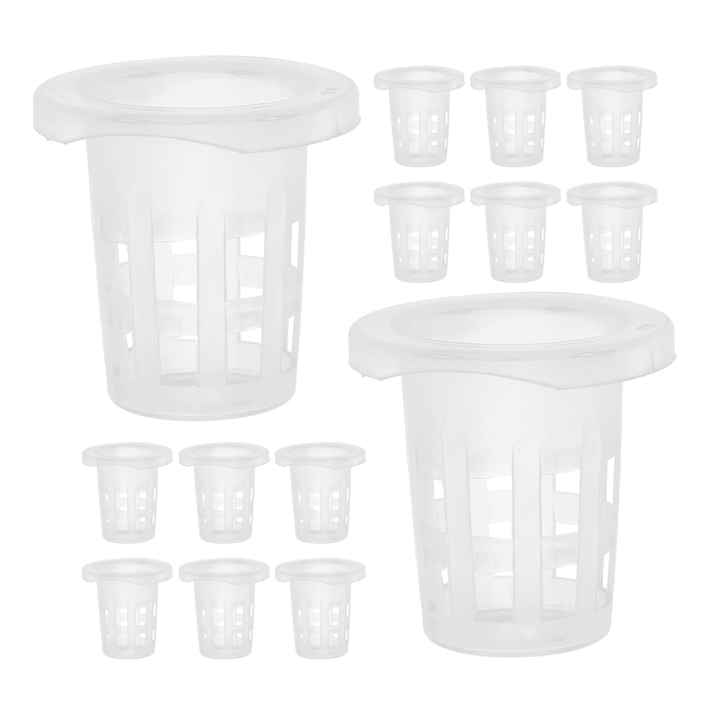 Masteelf 50 Pcs Planting Cups for Hydroponics Garden Pots Transparent ...