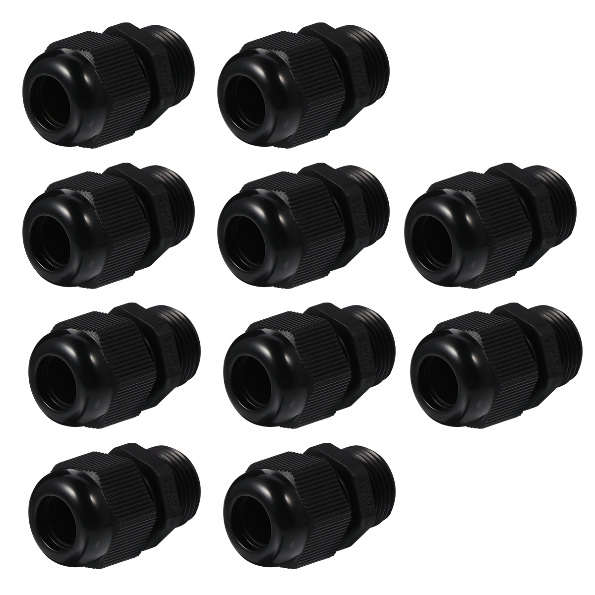 Masteelf 50 Pcs Rainproof Connector Acid-resistant Cable Gland Black ...