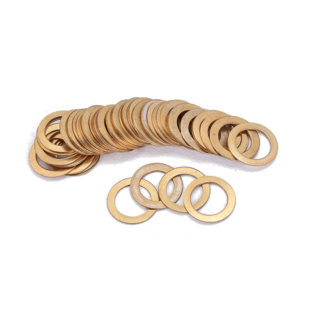 Masteelf 50 Pcs Stainless Steel Flat Machine Washer Plain Washer Inner ...