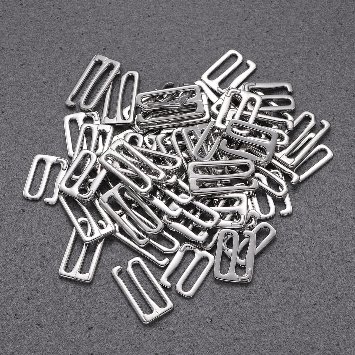 Masteelf 50 Pieces Bra Strap Buckles for Underwear Button Adjustment ...