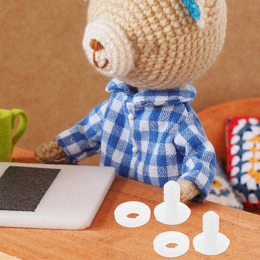 Masteelf White Plastic Adjustable Doll Joints for DIY Making 50 Sets ...