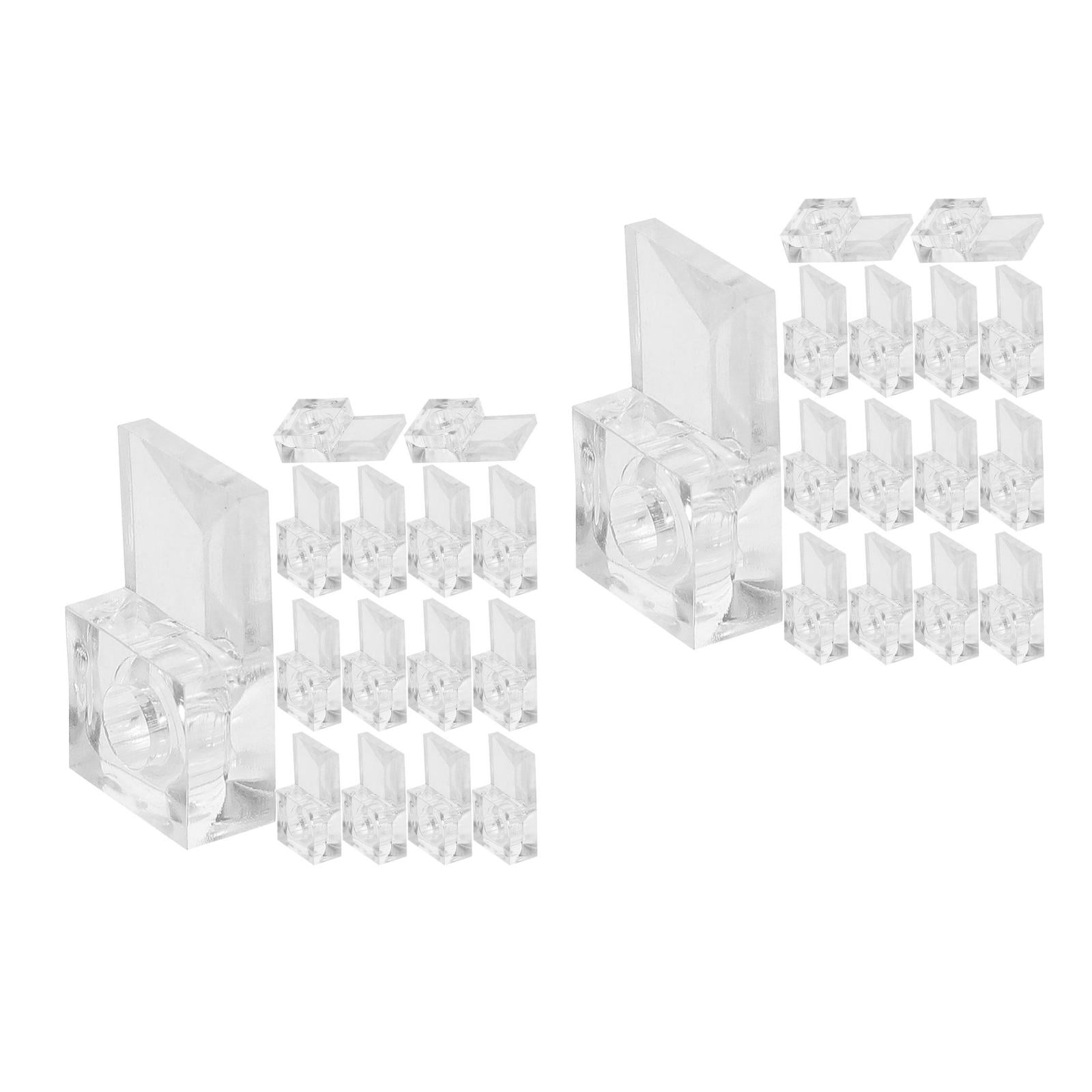 Masteelf 50 Sets Heavy Duty Mirror Clips Mirror Holder Clips Clear ...