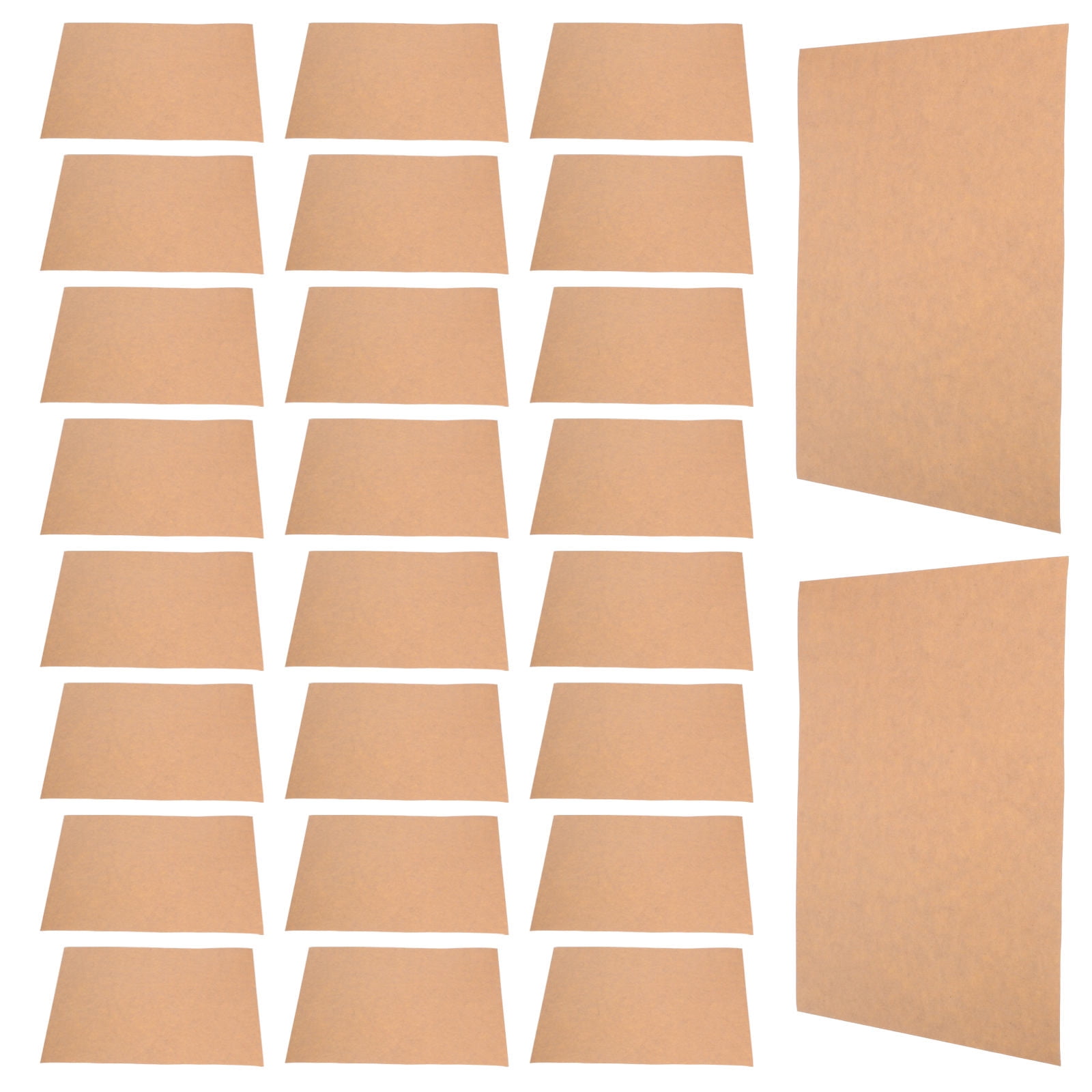 Masteelf 50 Sheets A4 Kraft Paper Sticker Labels Writable Printable ...