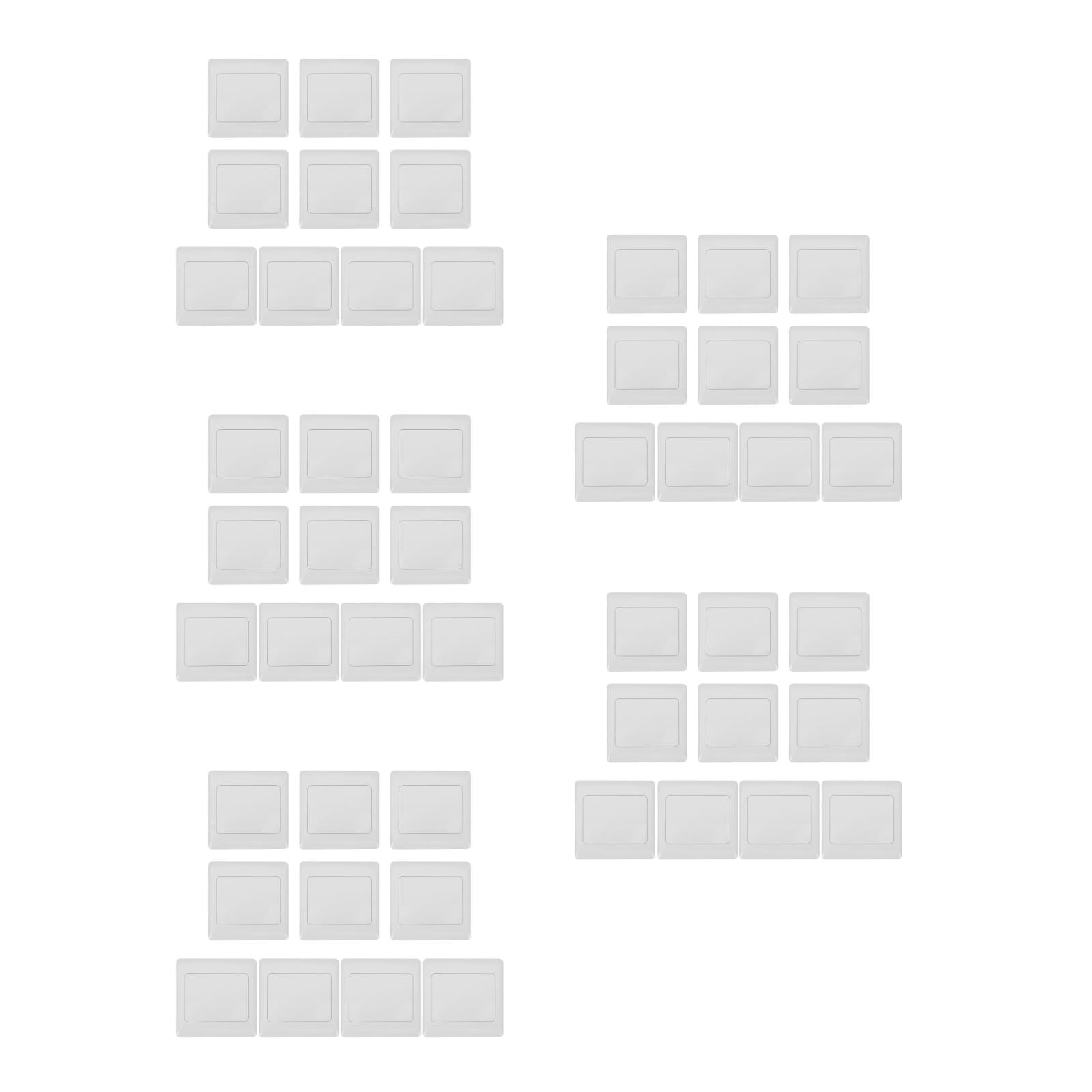 Masteelf 50 pcs Decorative Wall Plate Plastic Light Switch Cover Wall ...