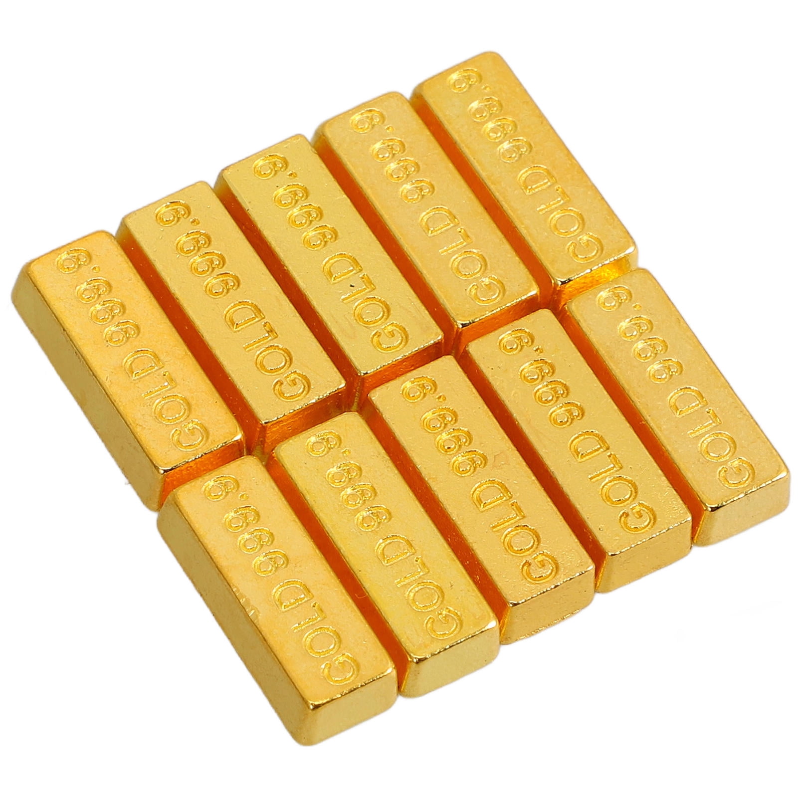 Masteelf 50 pcs Mini Model Dollhouse Mini Fake Gold Brick Miniature ...