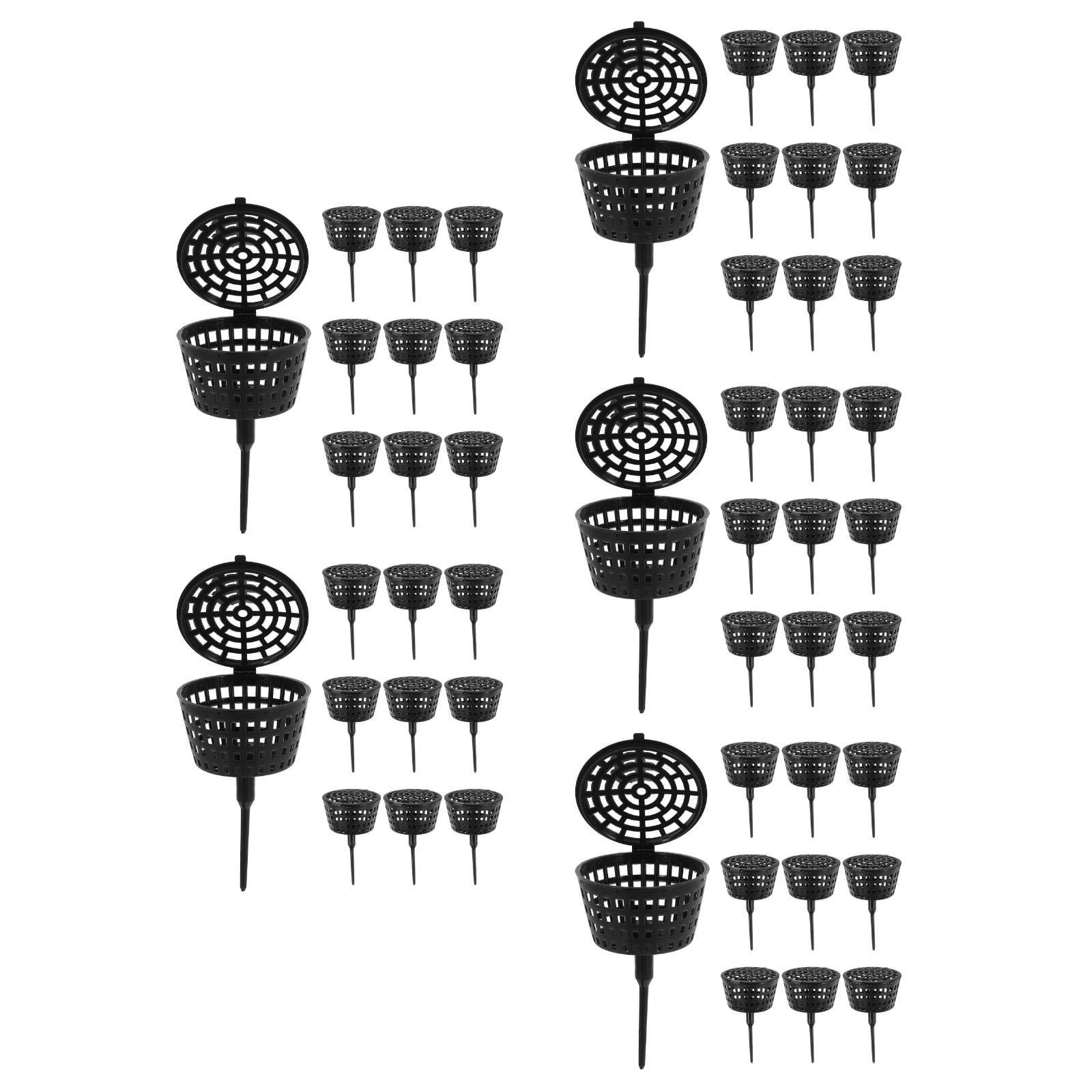 Masteelf 50 pcs Plastic Fertilizer Mesh Basket With Lid Bonsai ...